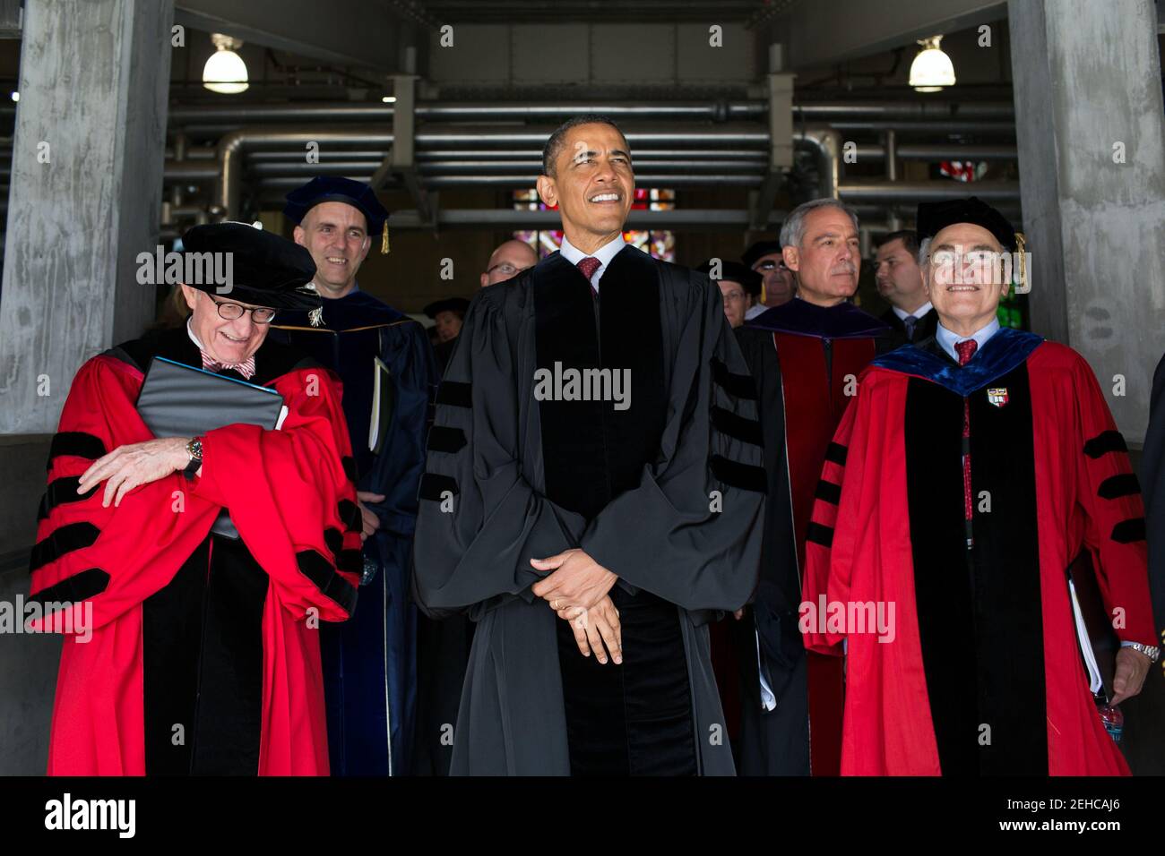 President Barack Obama joins The Ohio State University President E ...
