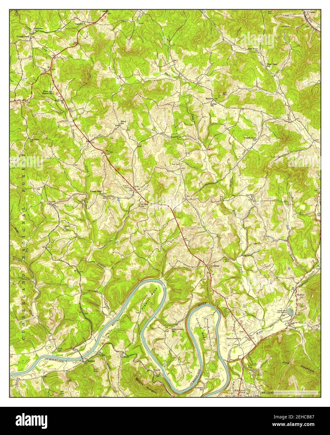 Wofford, Kentucky, map 1952, 1:24000, United States of America by ...