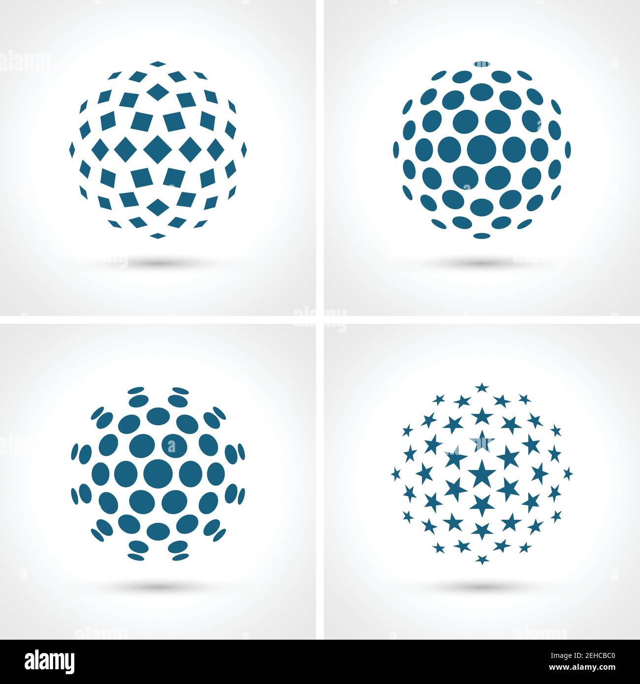 Abstract radial shapes. Collection Stock Vector Image & Art - Alamy