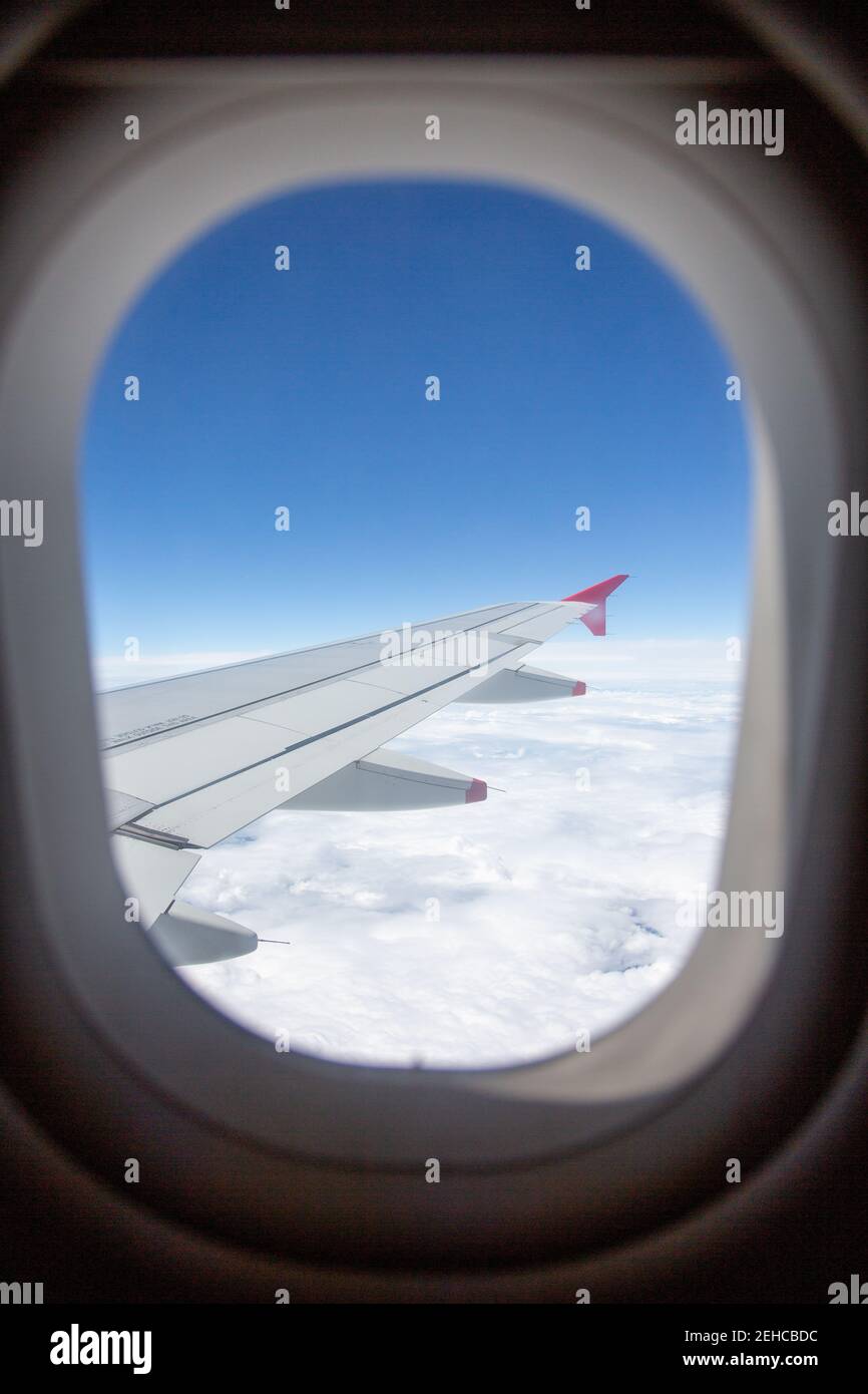 Aeroplane wing inside aeroplane hi-res stock photography and images - Alamy