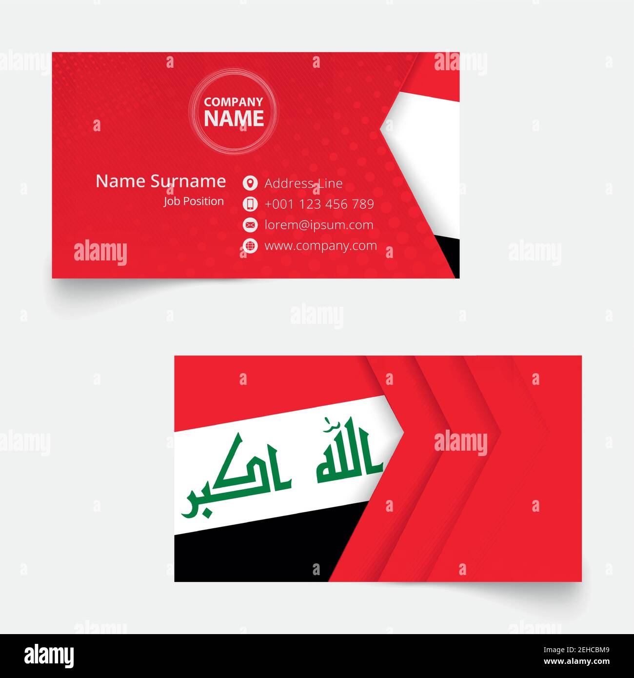 Iraq Flag Business Card, standard size (90x50 mm) business card ...