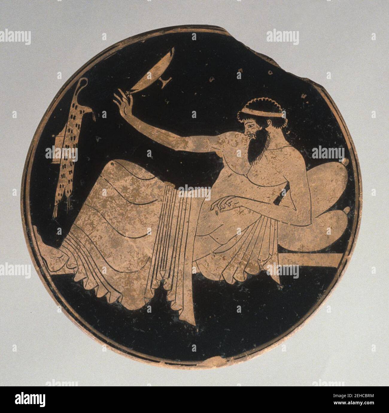 P.95 Attic Red-Figure Pinax (Plate Stock Photo - Alamy