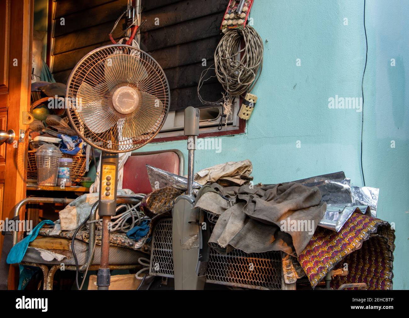 BANGKOK, THAILAND, FEB 22 2020, A lot of material and parts for the ...