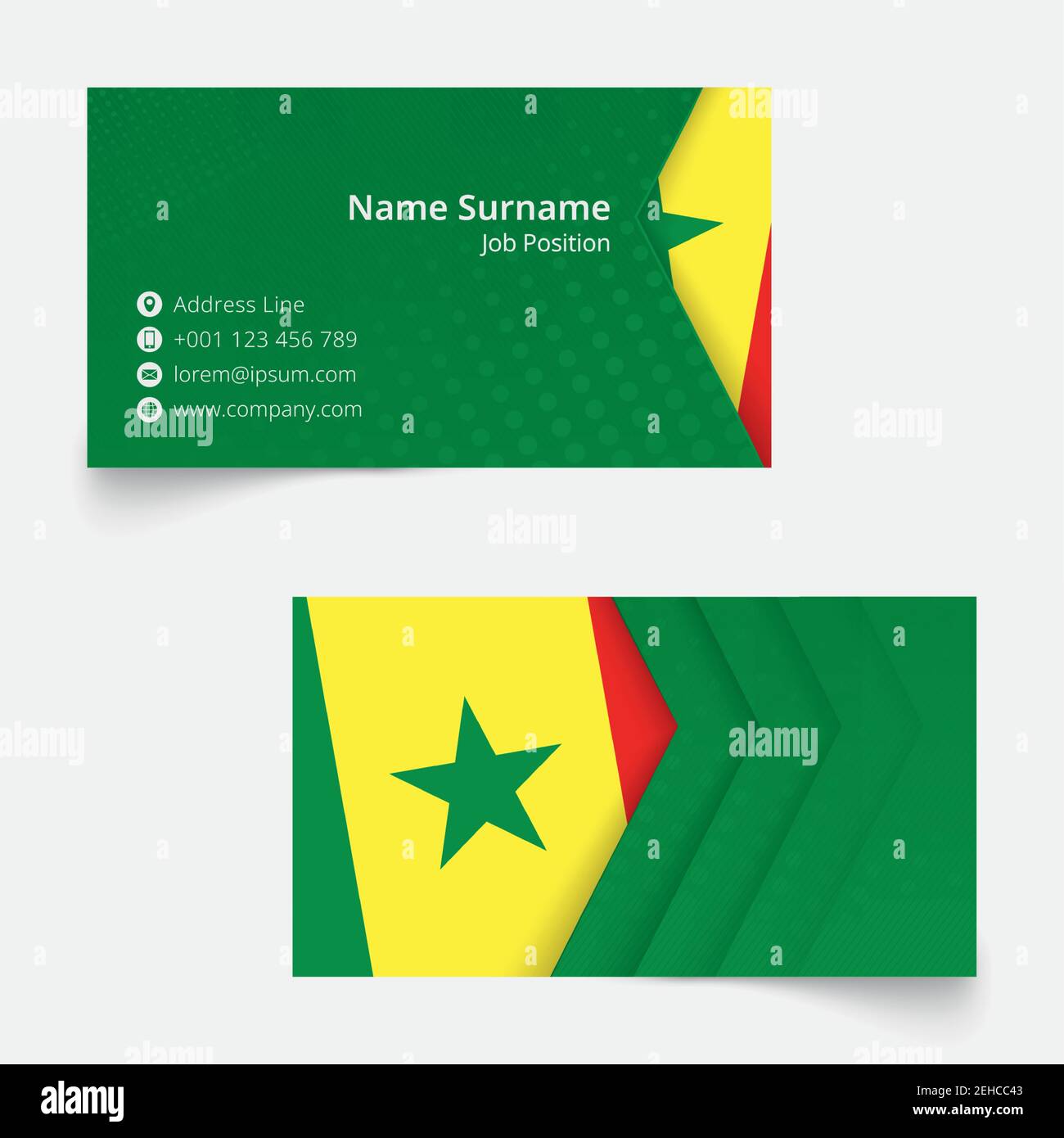 Senegal Flag Business Card, standard size (90x50 mm) business card ...