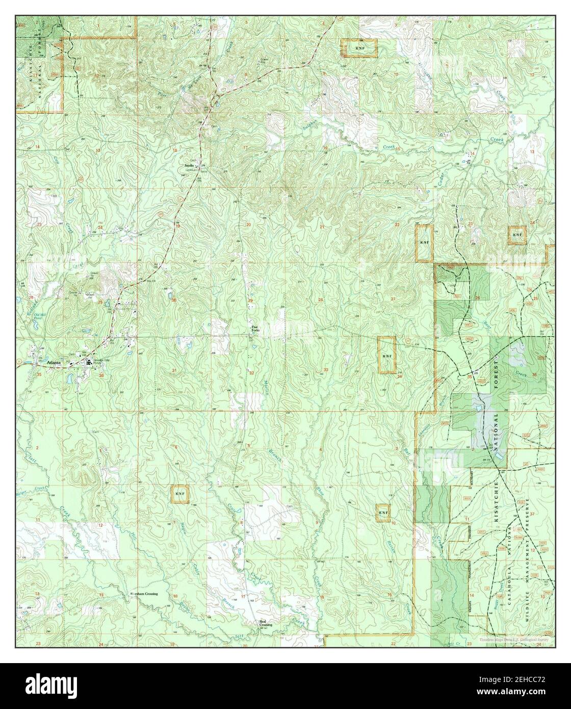 Atlanta, Louisiana, map 2003, 1:24000, United States of America by ...