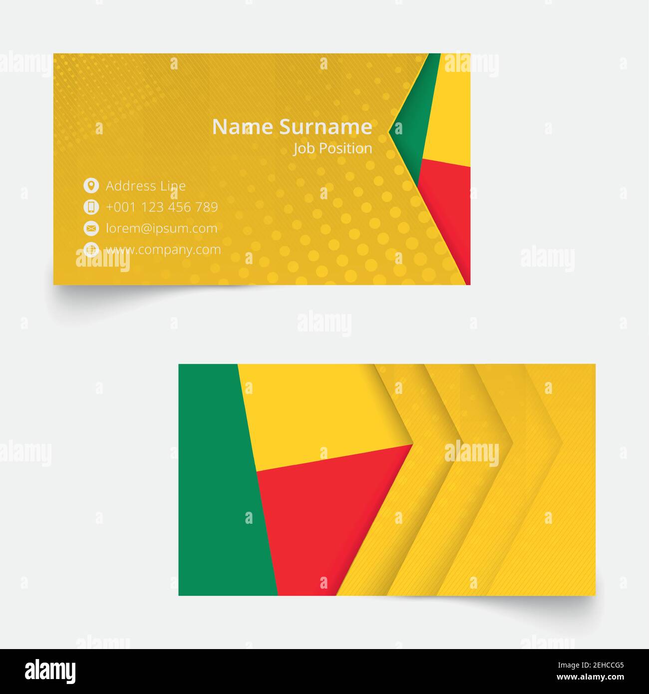 Benin Flag Business Card, standard size (90x50 mm) business card ...