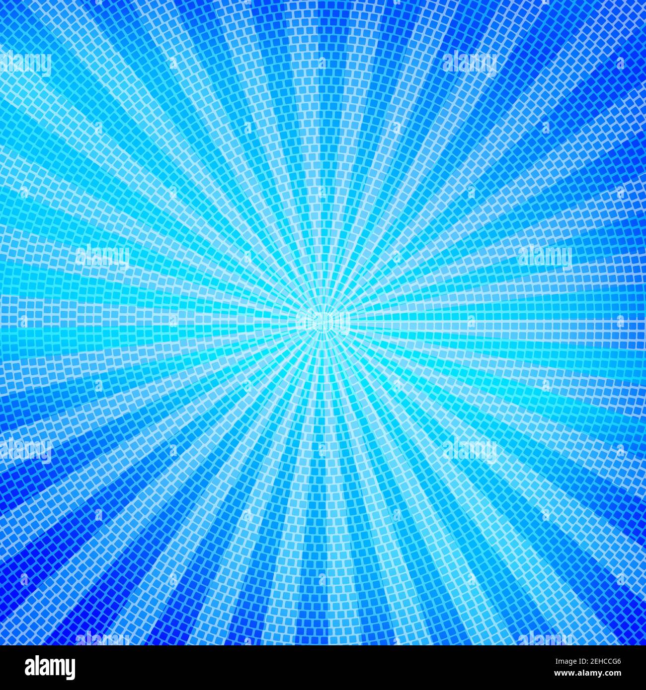Pop art colorful comics book magazine cover. Striped blue background ...