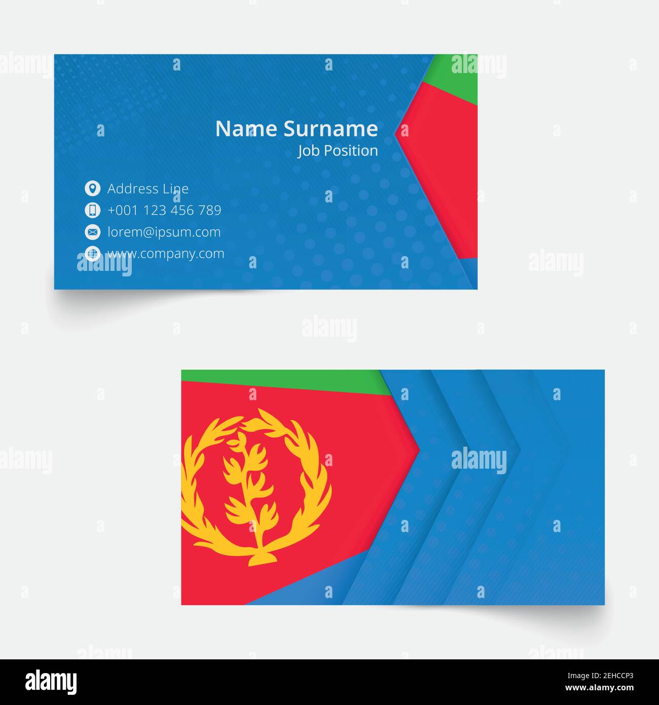 Eritrea Flag Business Card, standard size (90x50 mm) business card ...