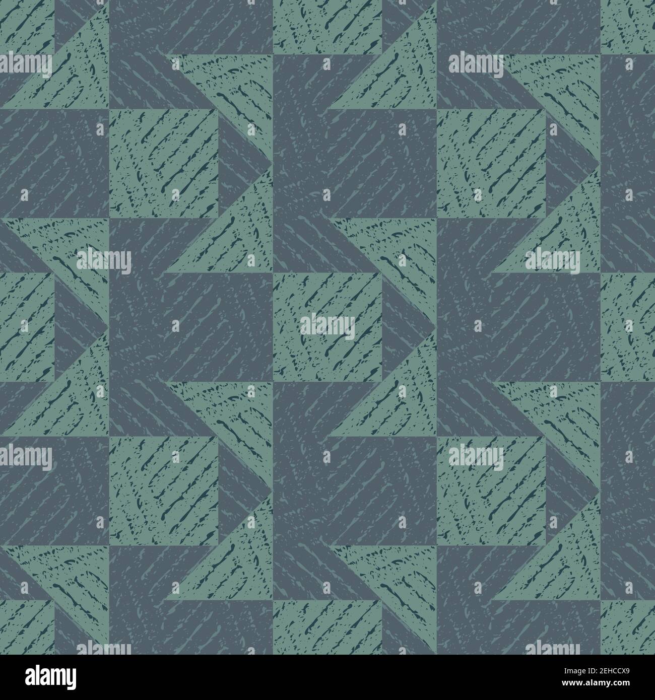 Vector geometric triangle square tile textured seamless pattern ...