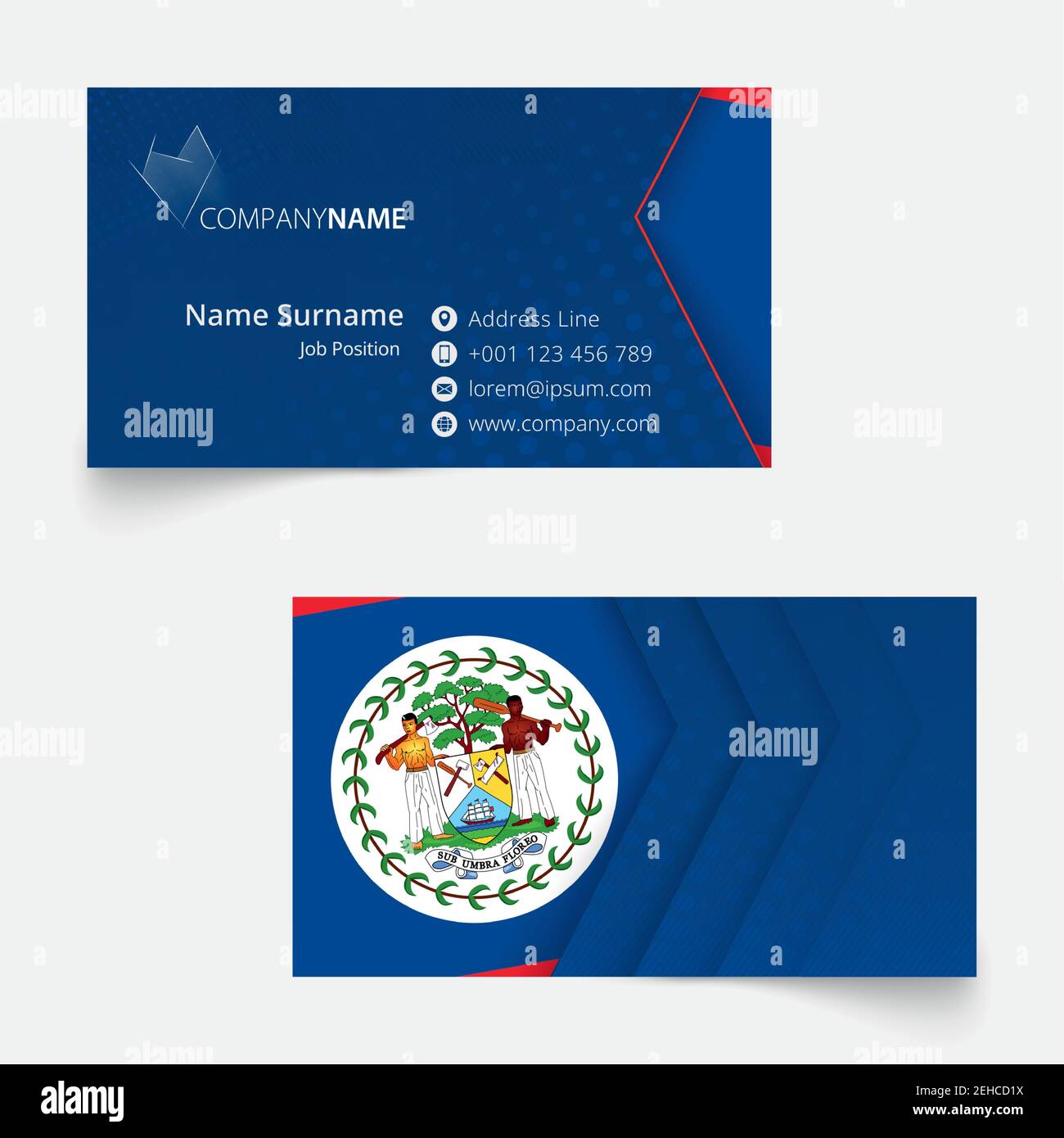 Belize Flag Business Card, standard size (90x50 mm) business card ...