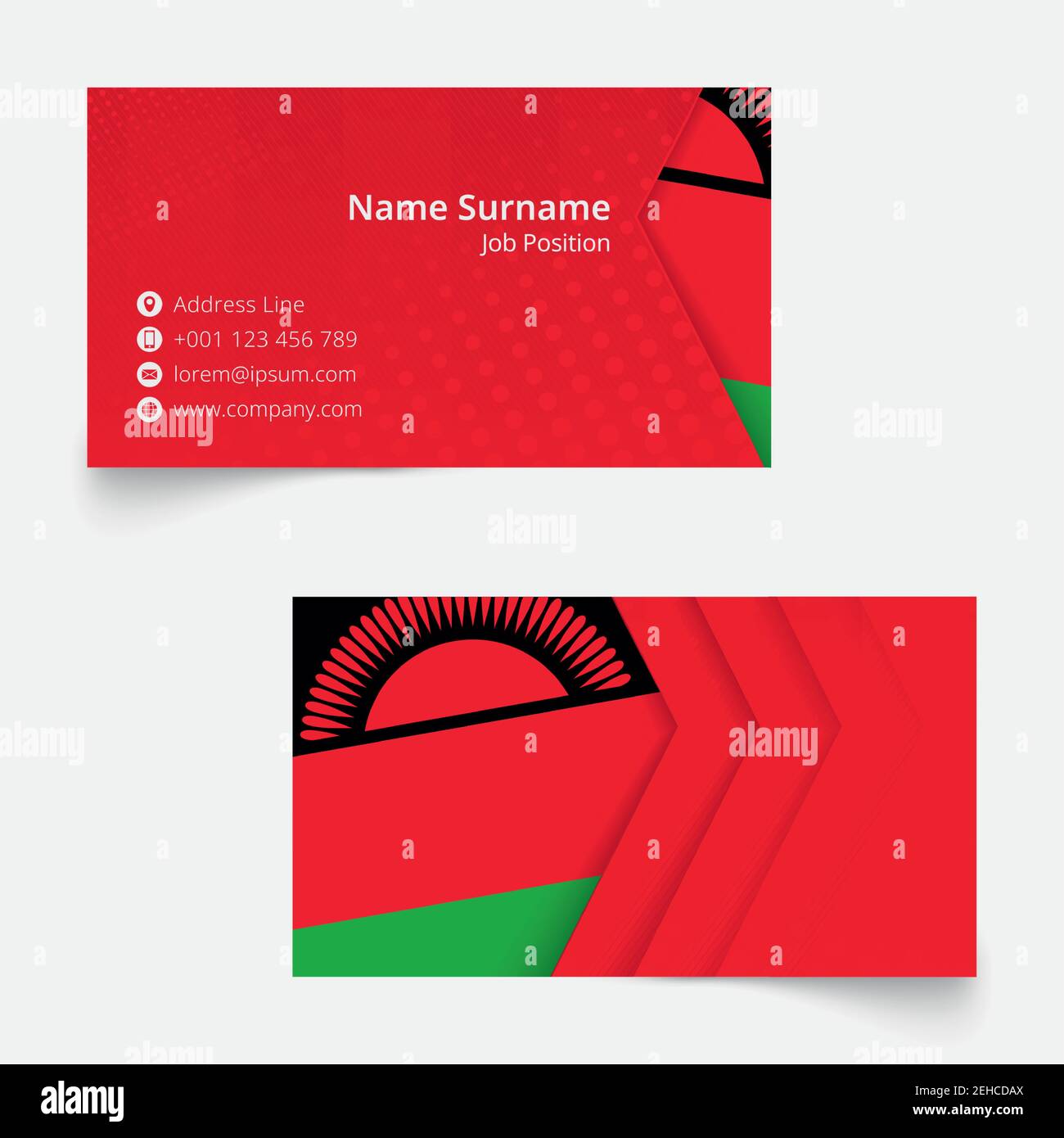Malawi Flag Business Card, standard size (90x50 mm) business card ...