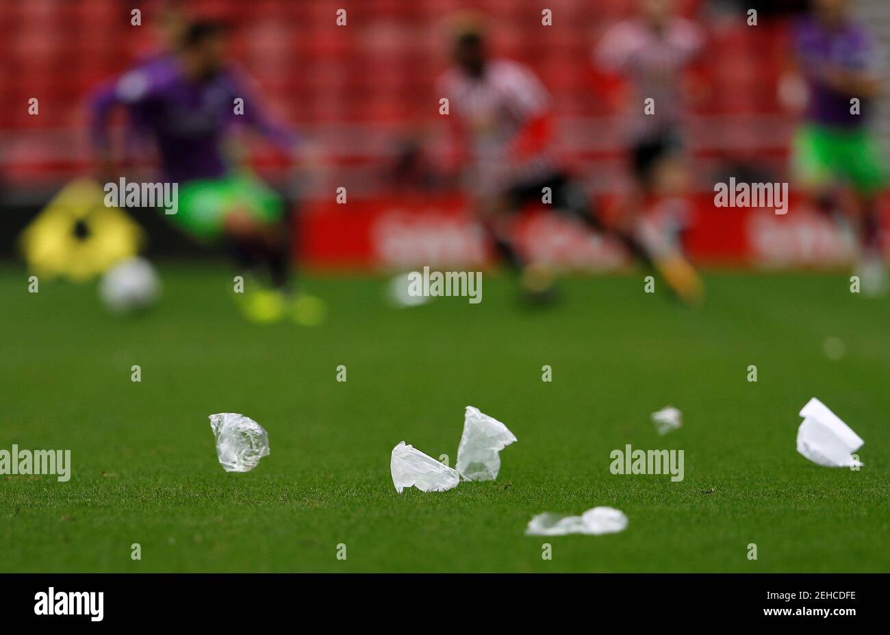 Rubbish on the pitch hi-res stock photography and images - Alamy