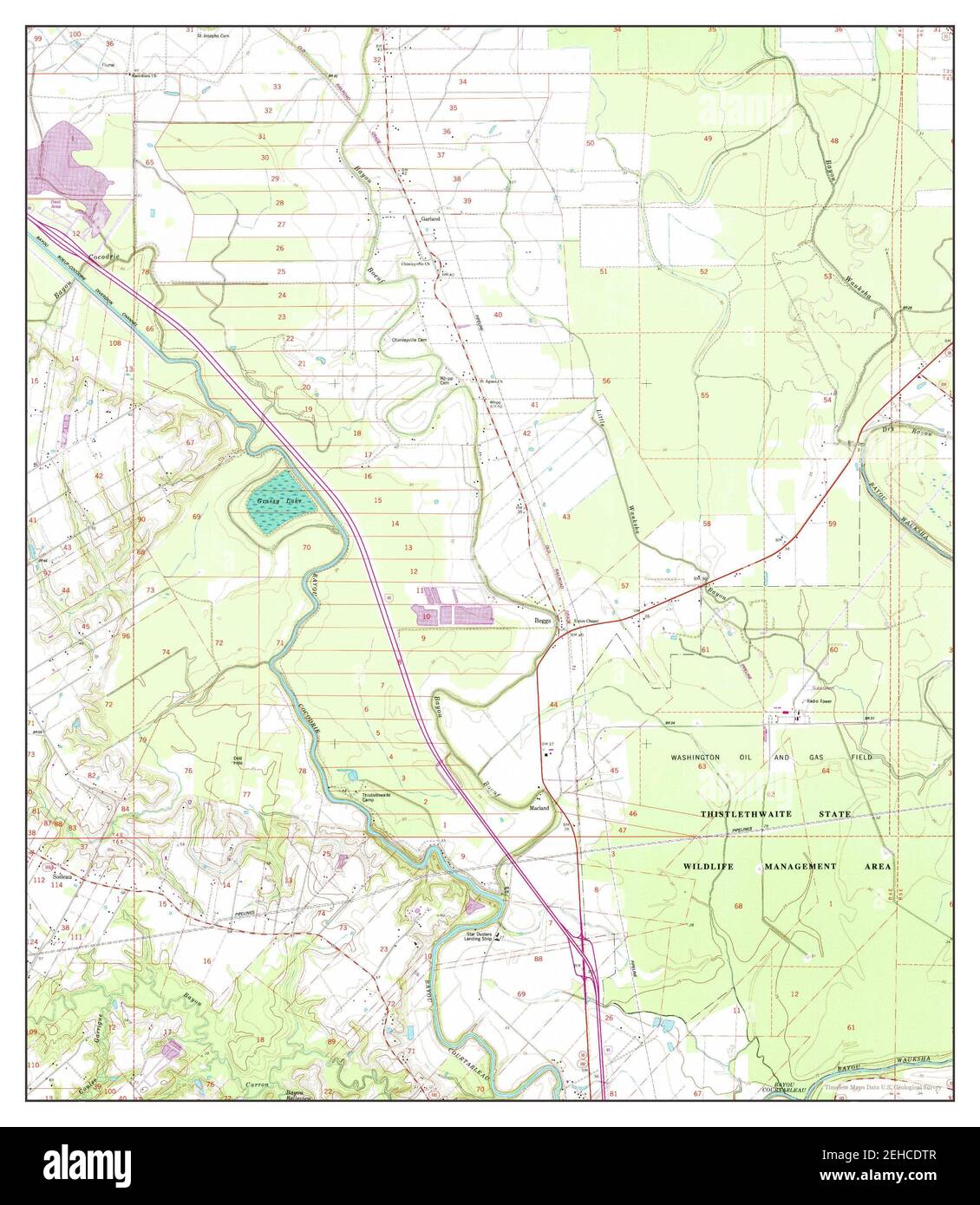 Beggs, Louisiana, map 1983, 1:24000, United States of America by ...