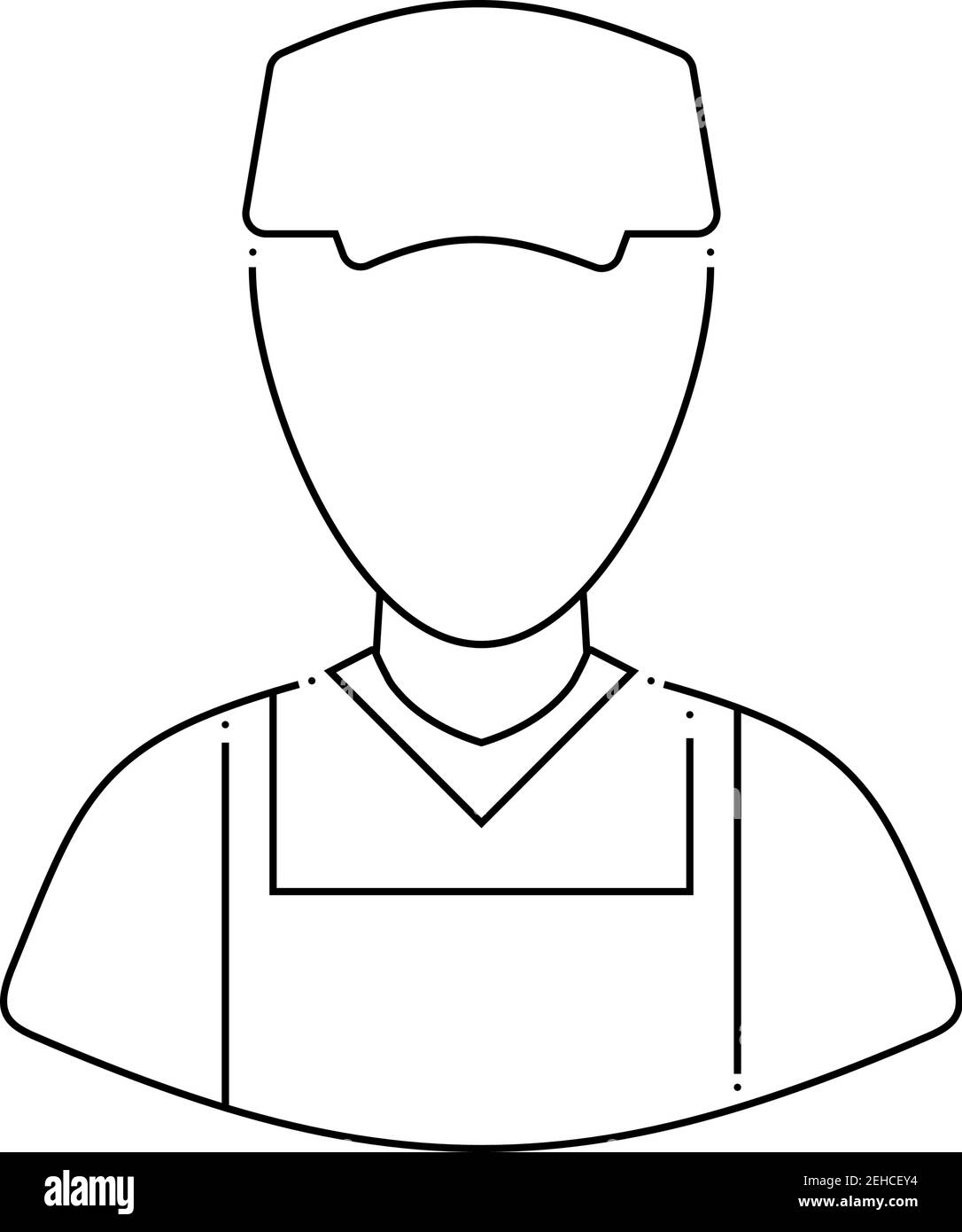 Car Mechanic Icon. Outline Simple Design. Vector Illustration Stock ...