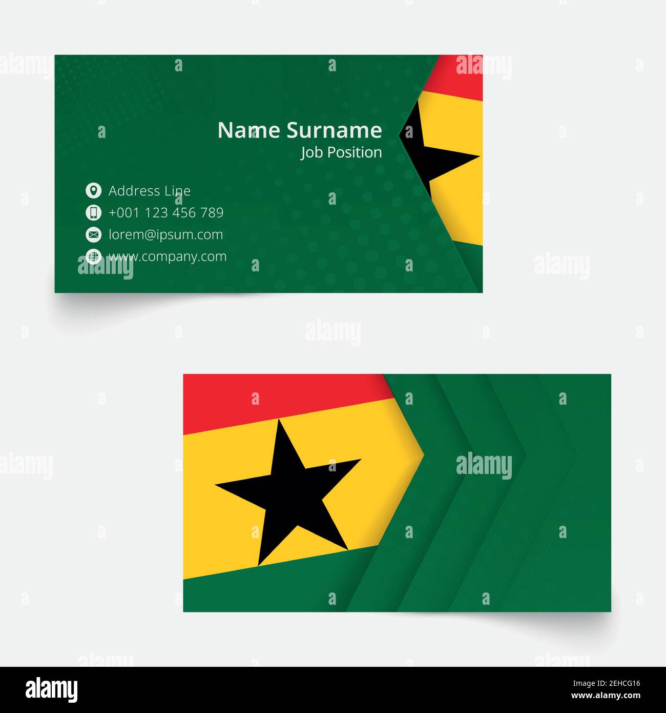 Ghana Flag Business Card, standard size (90x50 mm) business card ...