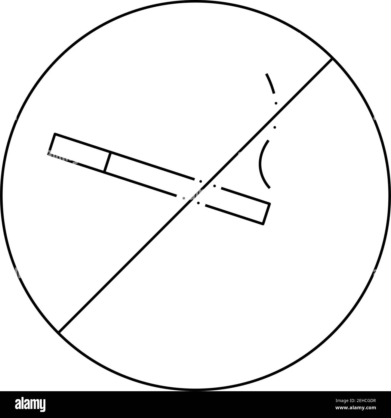 No smoking sign red white background Black and White Stock Photos ...