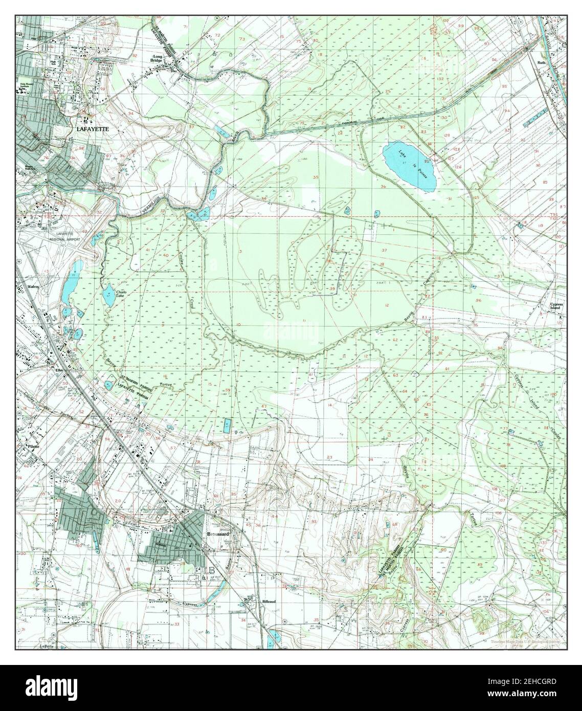 Broussard, Louisiana, map 1999, 1:24000, United States of America by ...