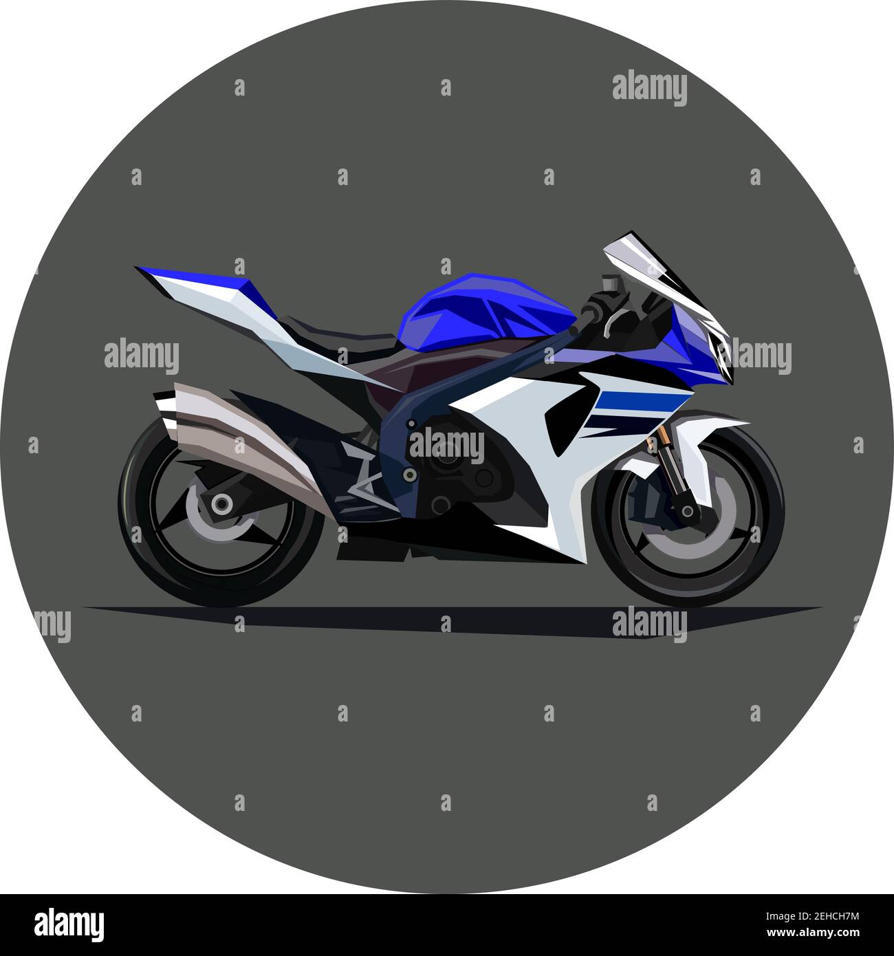 fast extreme sport bike vector eps10 illustration icon Stock Vector ...