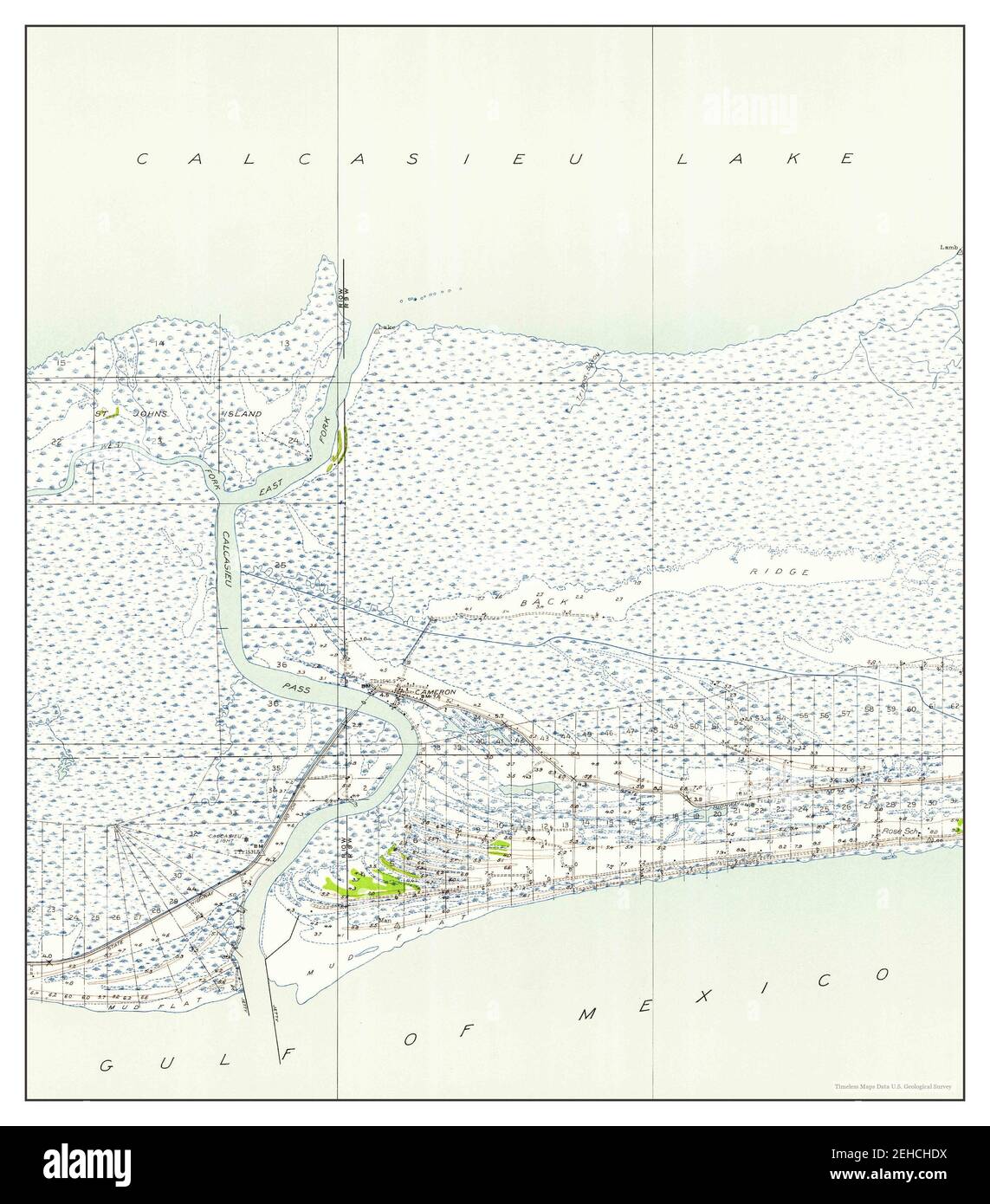 Cameron louisiana map hi-res stock photography and images - Alamy