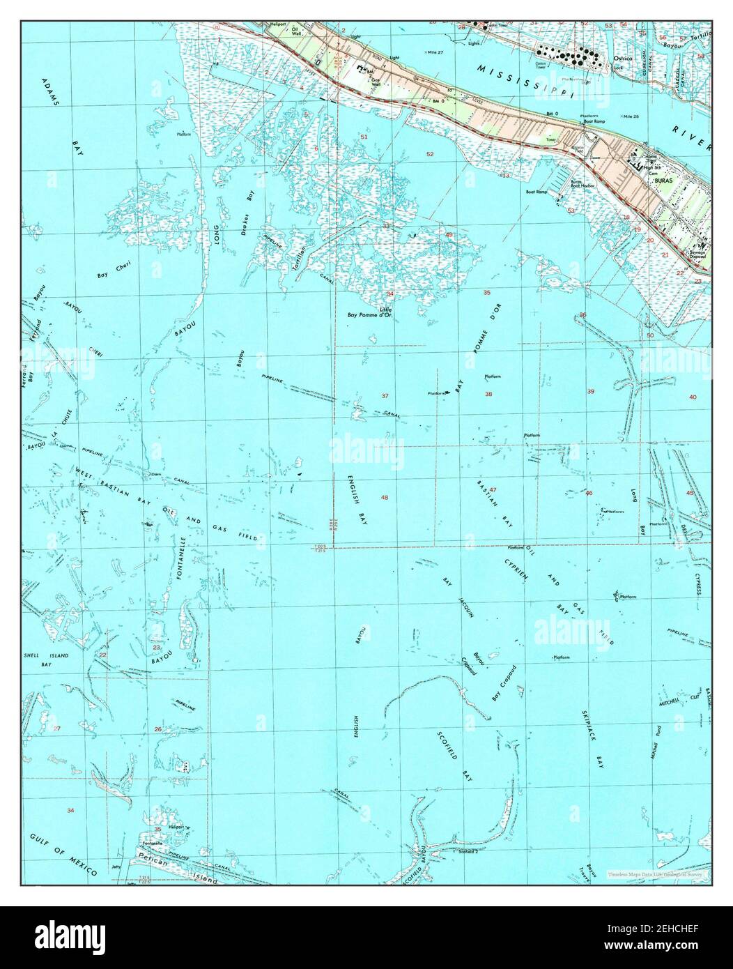 Buras louisiana map Cut Out Stock Images & Pictures - Alamy