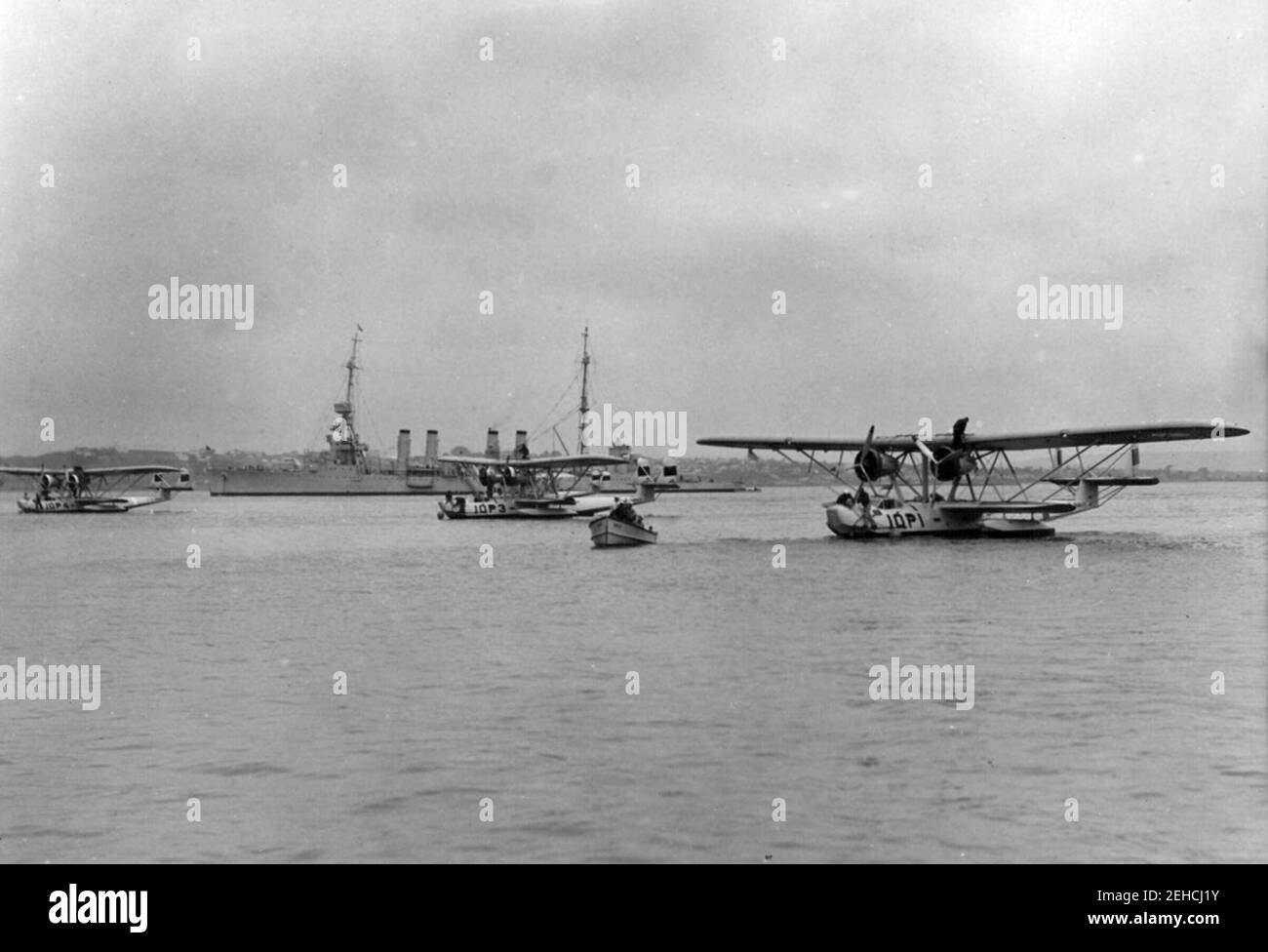 P2Ys and Omaha class cruiser 1930s Stock Photo - Alamy
