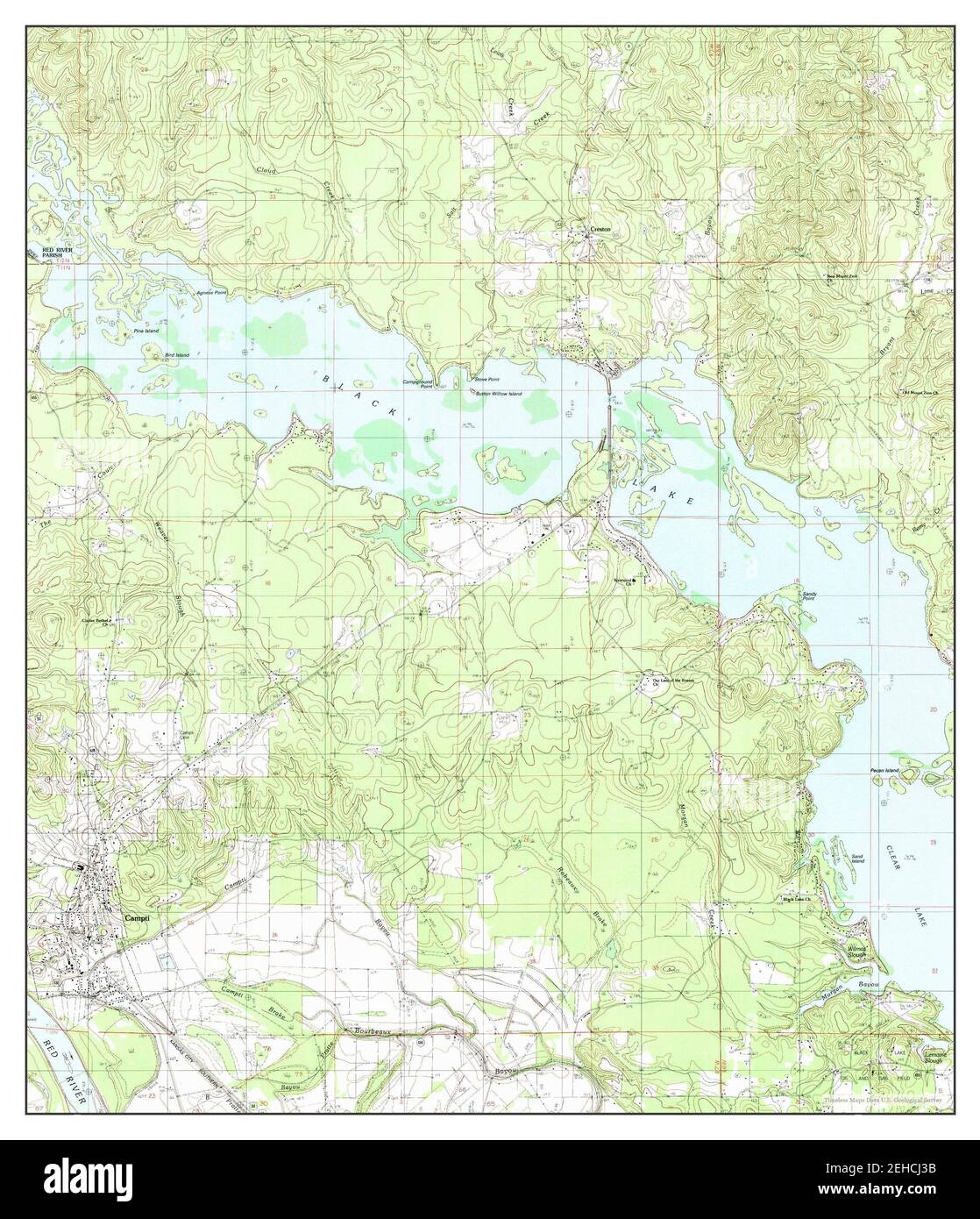 Map of campti hi-res stock photography and images - Alamy