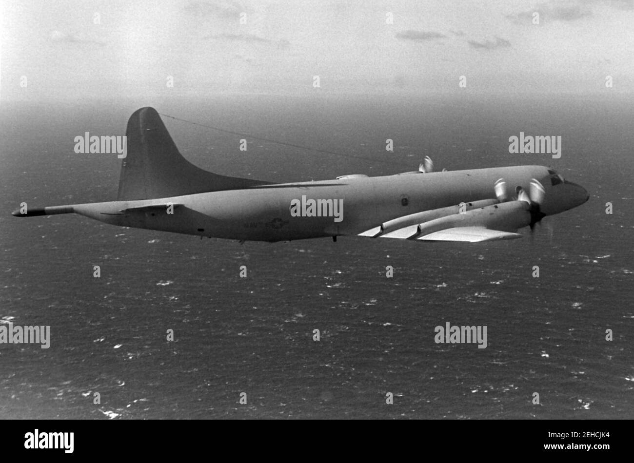 P-3B Orion VP-66 in flight in 1990 Stock Photo - Alamy