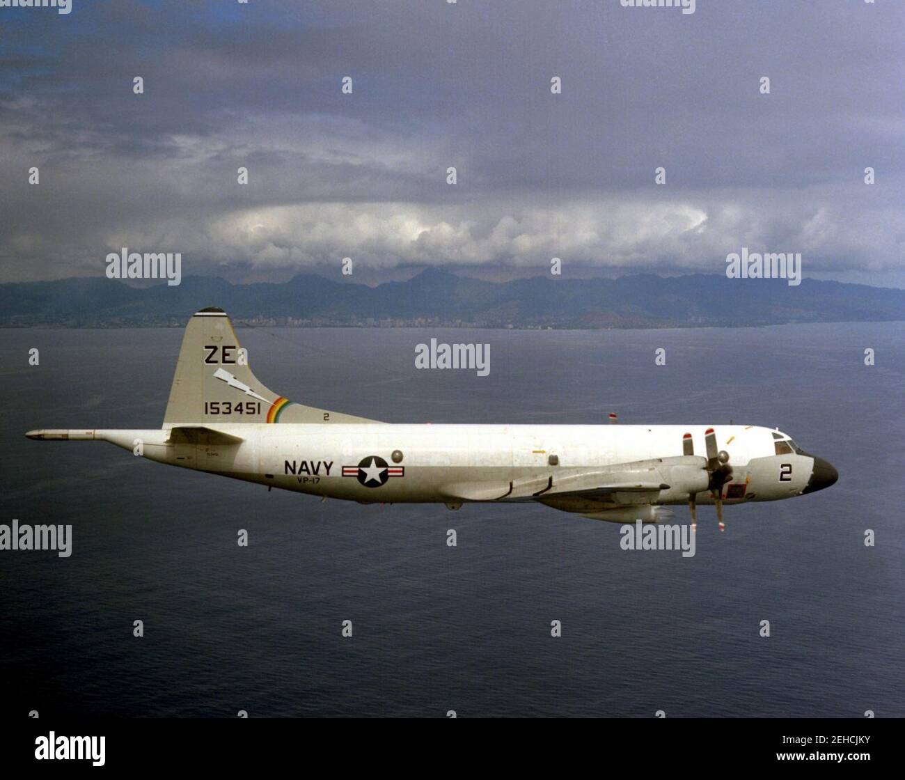 P-3B Orion VP-17 off Oahu 1976 Stock Photo - Alamy