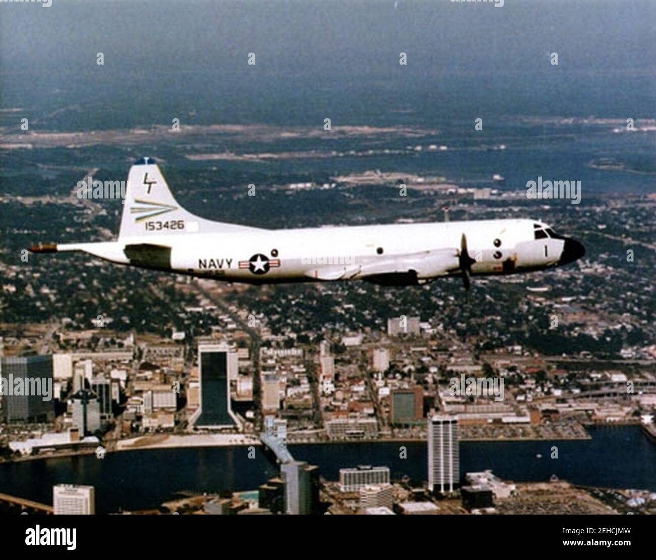 P-3B VP-62 in flight over Jacksonville 1980s Stock Photo - Alamy