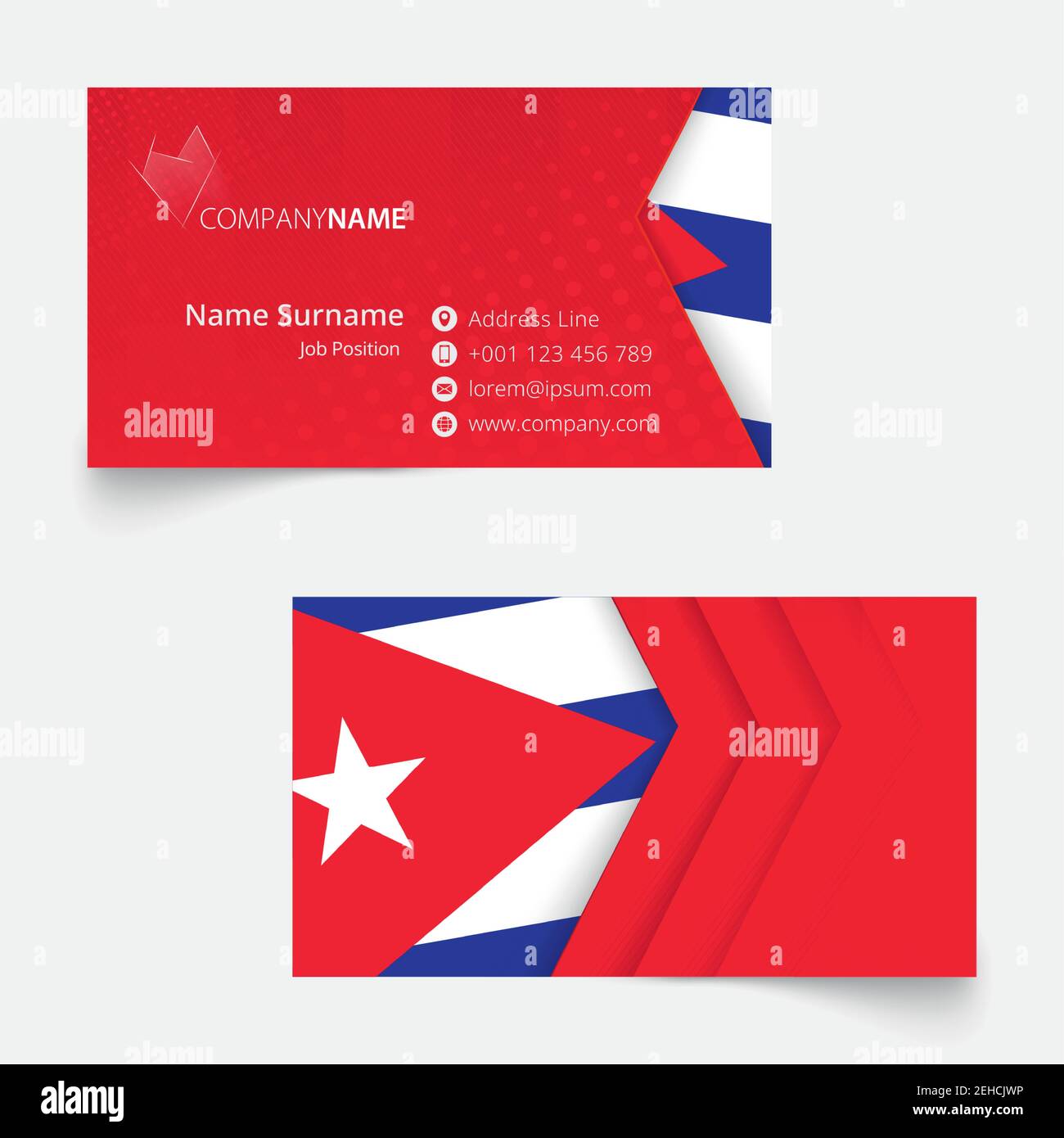 Cuba Flag Business Card, standard size (90x50 mm) business card ...