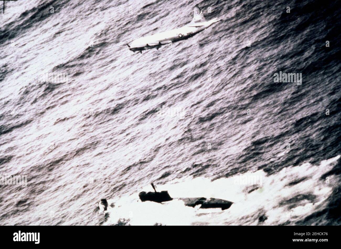 P-3C VP-23 flying over Juliett-class submarine 1982 Stock Photo - Alamy