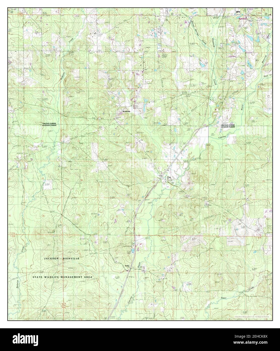 Clay, Louisiana, map 1994, 1:24000, United States of America by ...