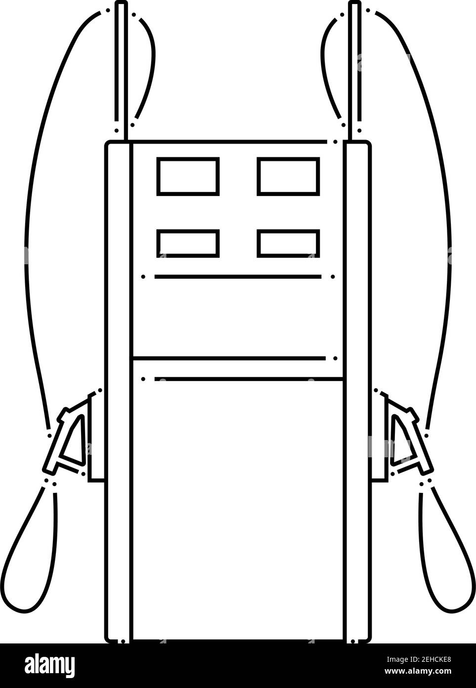 Fuel Station Icon. Outline Simple Design. Vector Illustration Stock ...