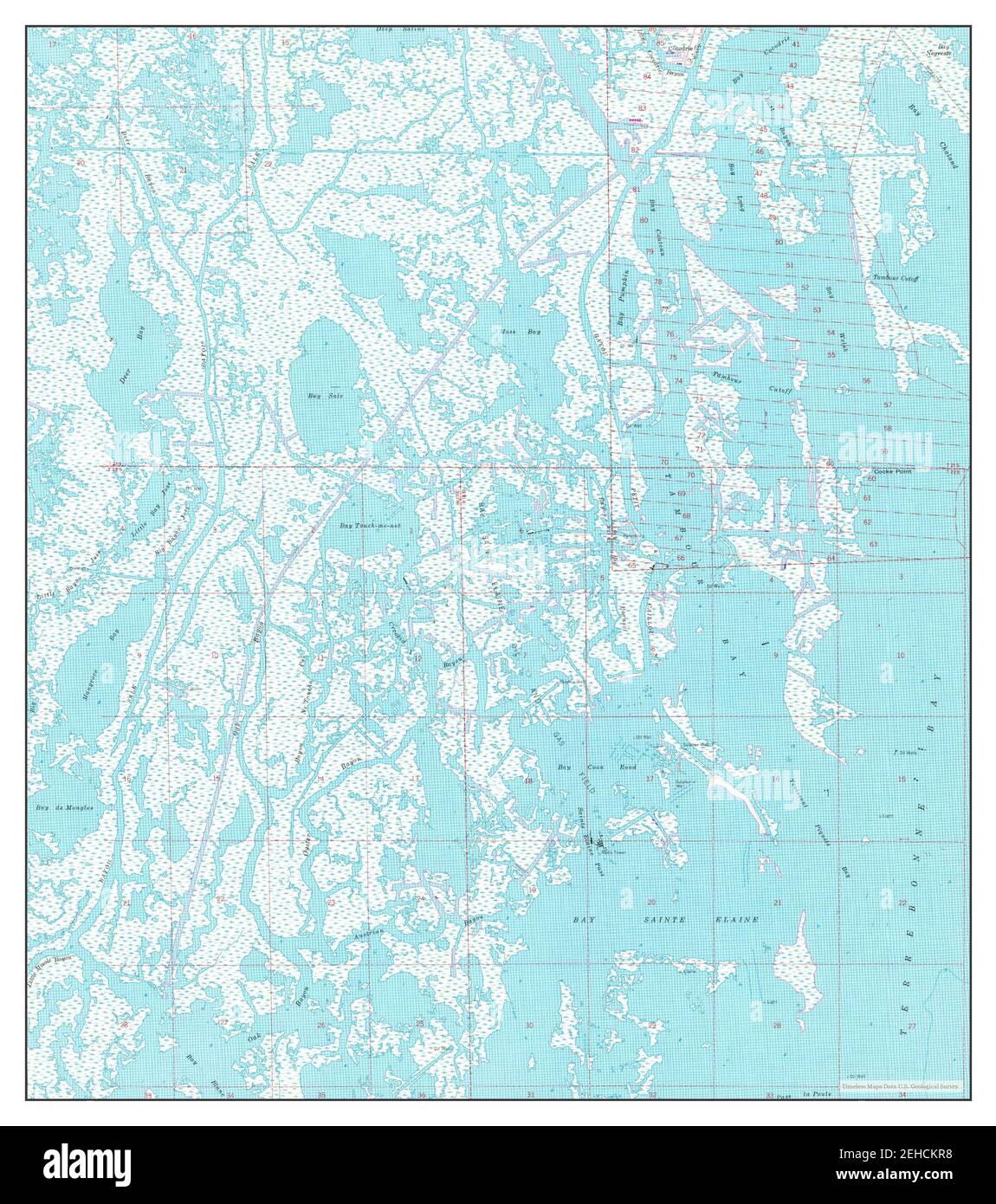Cocodrie, Louisiana, map 1957, 1:24000, United States of America by ...