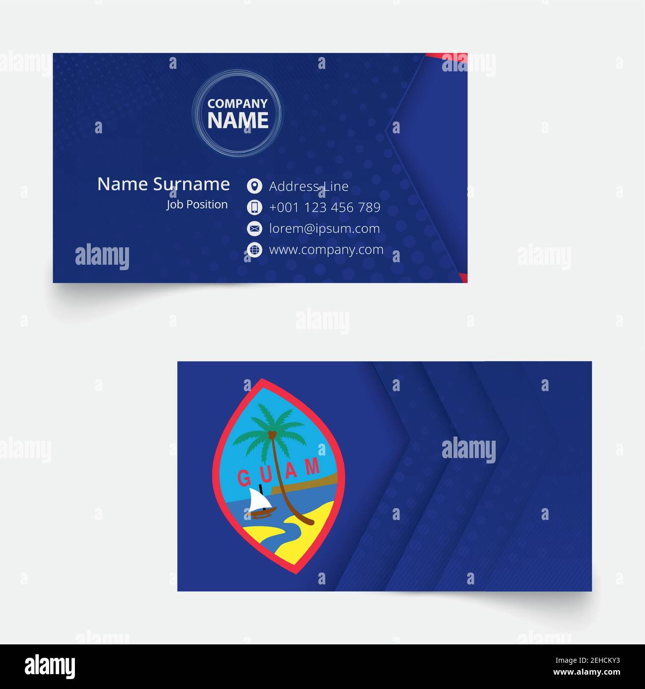 Guam Flag Business Card, standard size (90x50 mm) business card ...