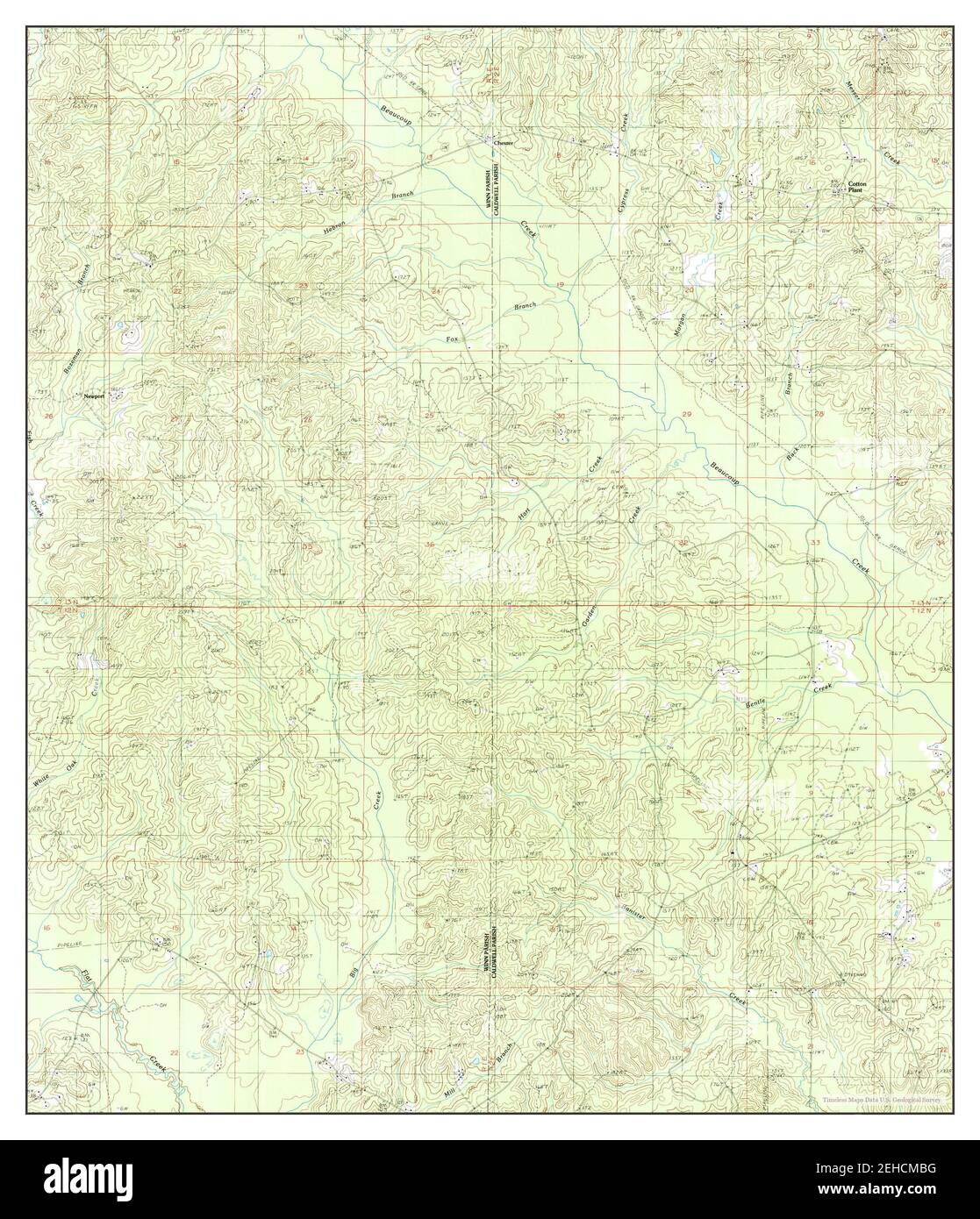 Cotton Plant, Louisiana, map 1989, 1:24000, United States of America by ...