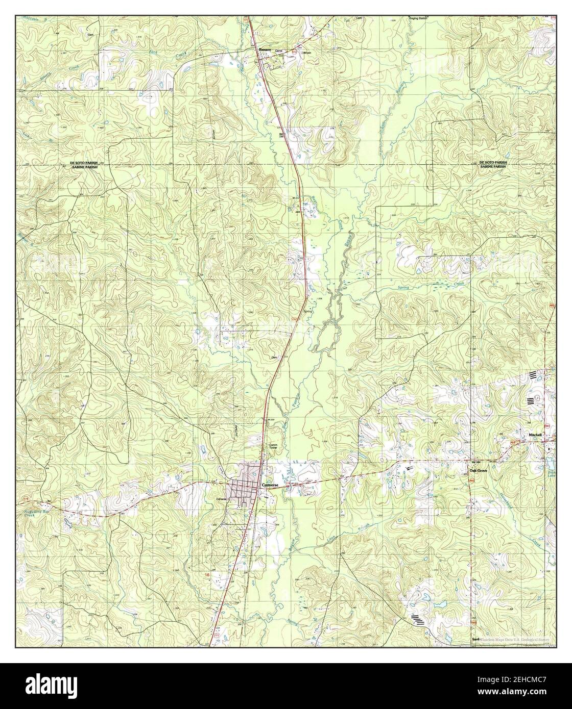 Map of converse hi-res stock photography and images - Alamy