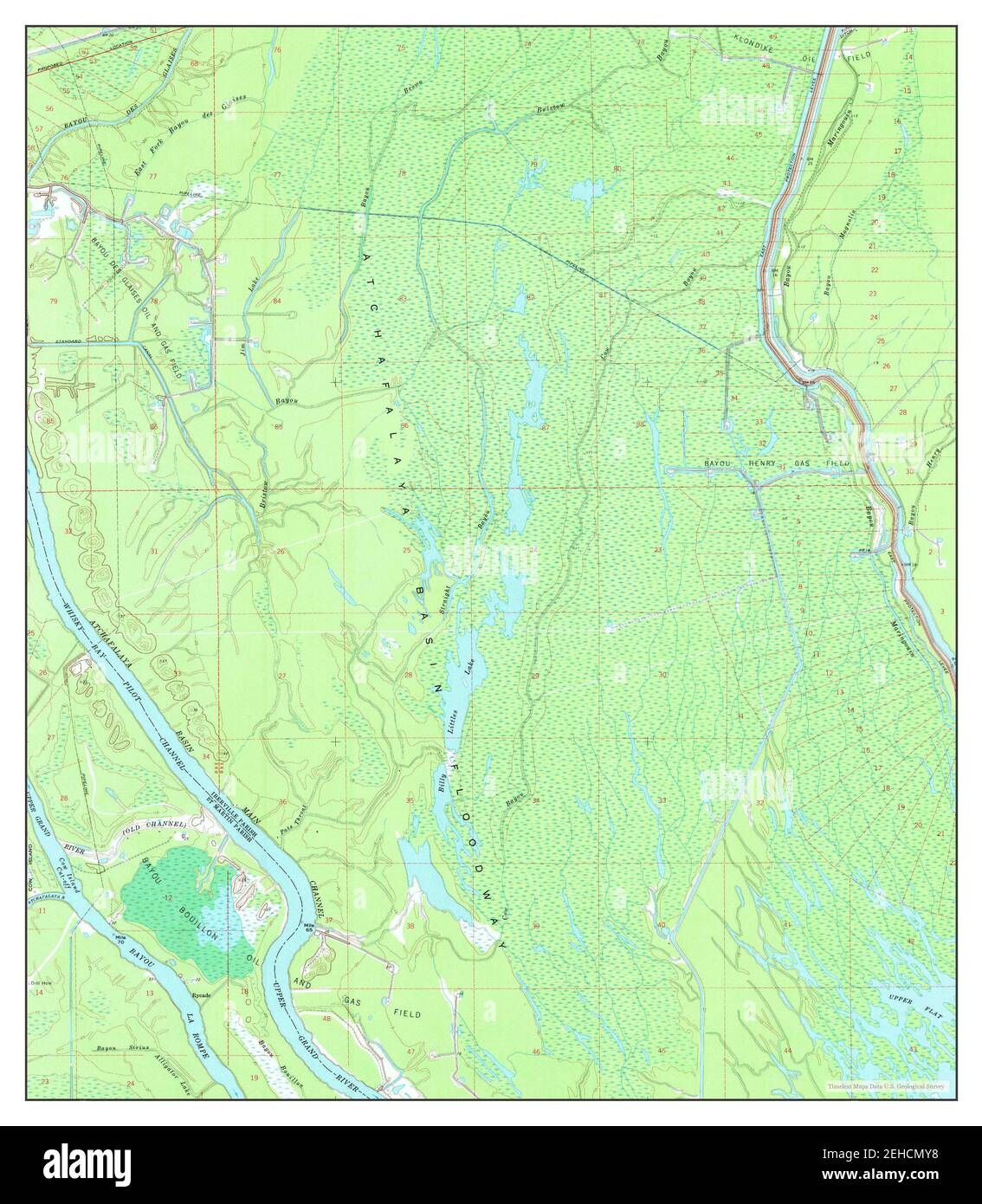 Cow Bayou, Louisiana, map 1969, 1:24000, United States of America by ...
