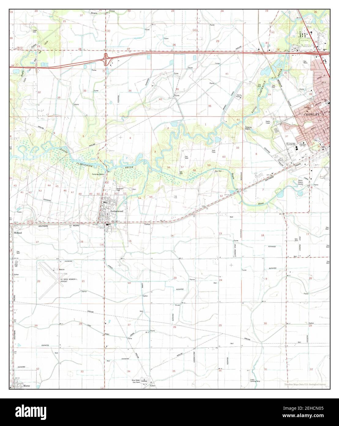 Crowley county map hi-res stock photography and images - Alamy