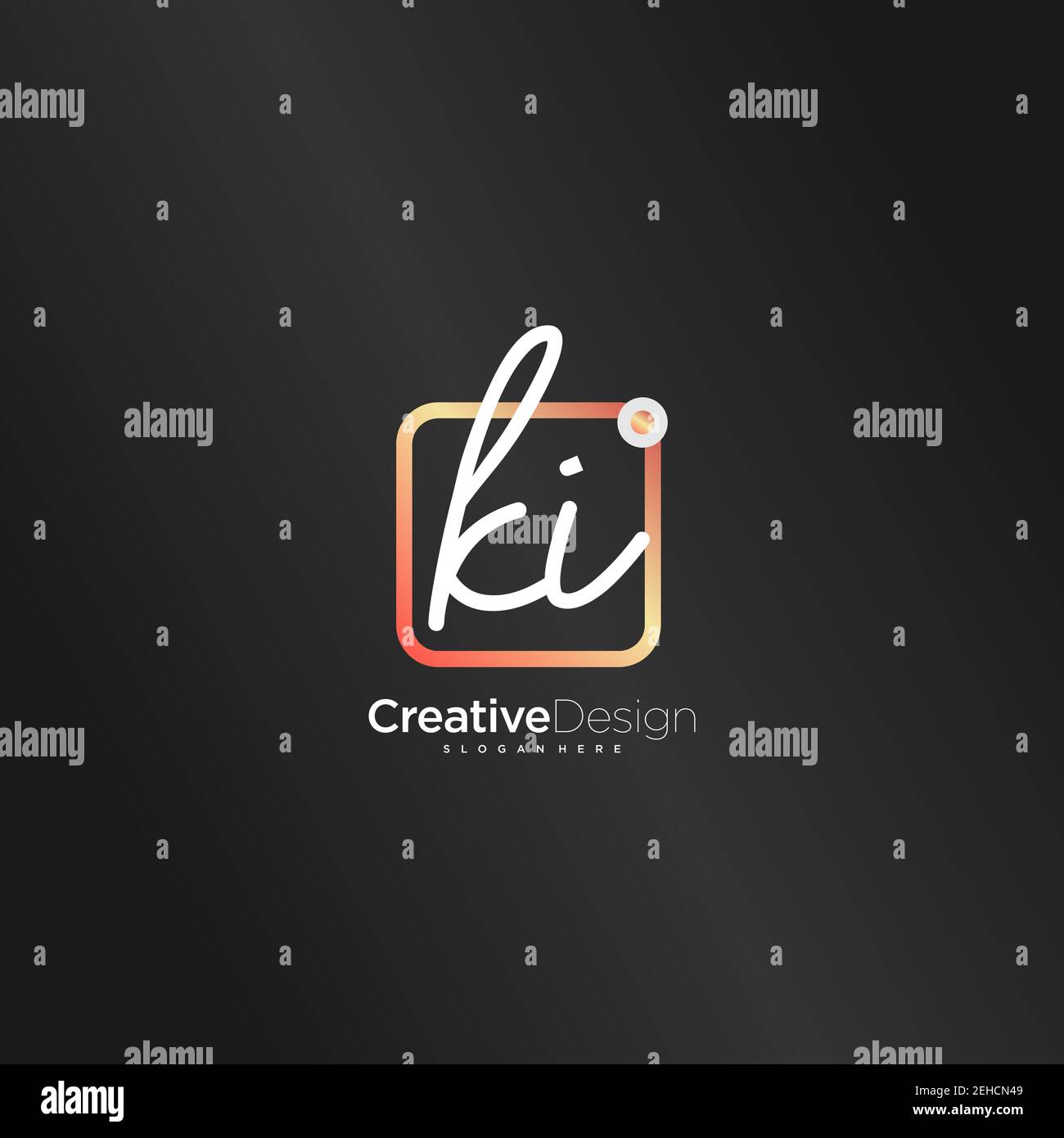 Ki letter modern logo Stock Vector Images - Alamy