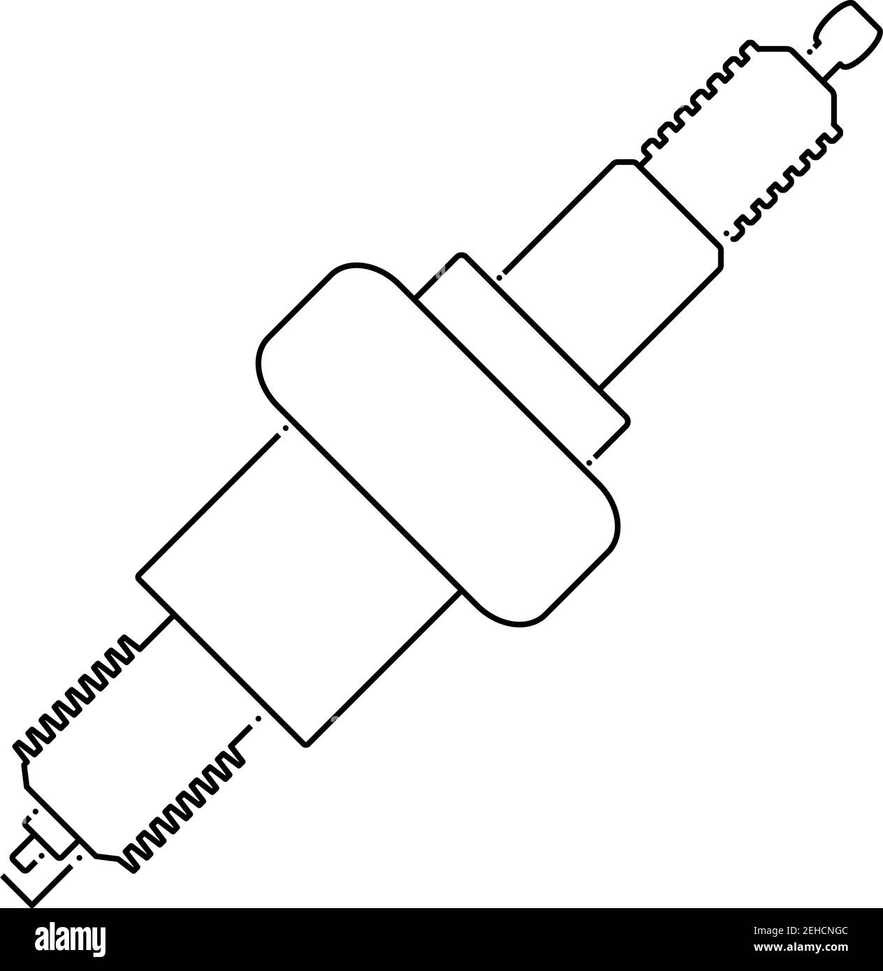 Spark Plug Icon. Outline Simple Design. Vector Illustration Stock ...