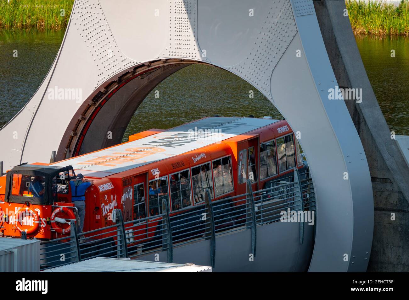 Falkirk wheel canal water waterway scotland engineering architecture ...