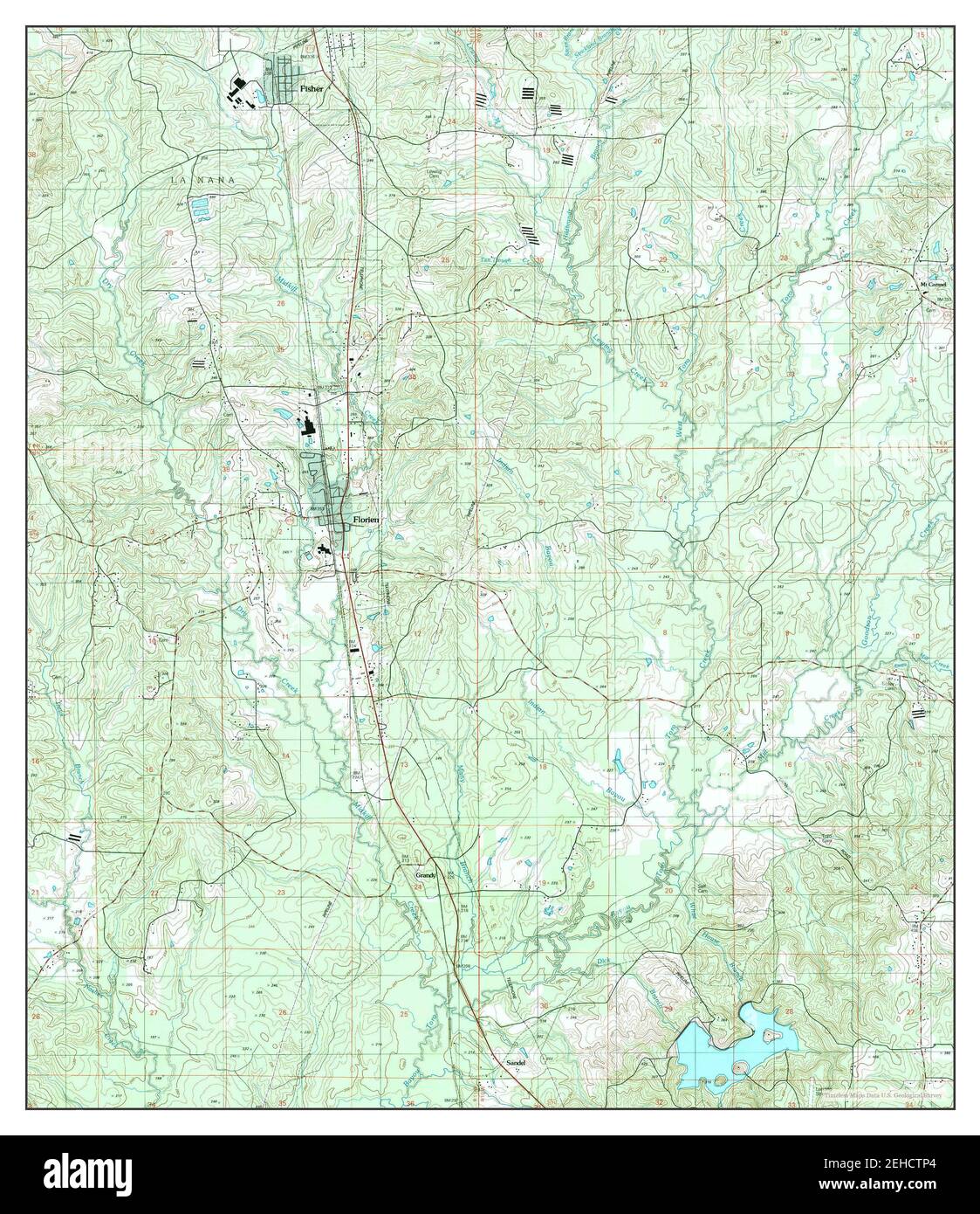 Florien, Louisiana, map 1997, 1:24000, United States of America by ...