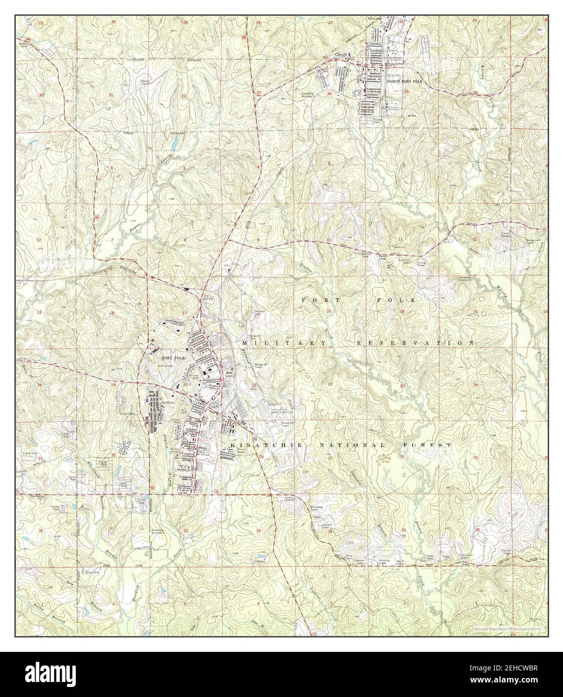 Map of fort polk hi-res stock photography and images - Alamy