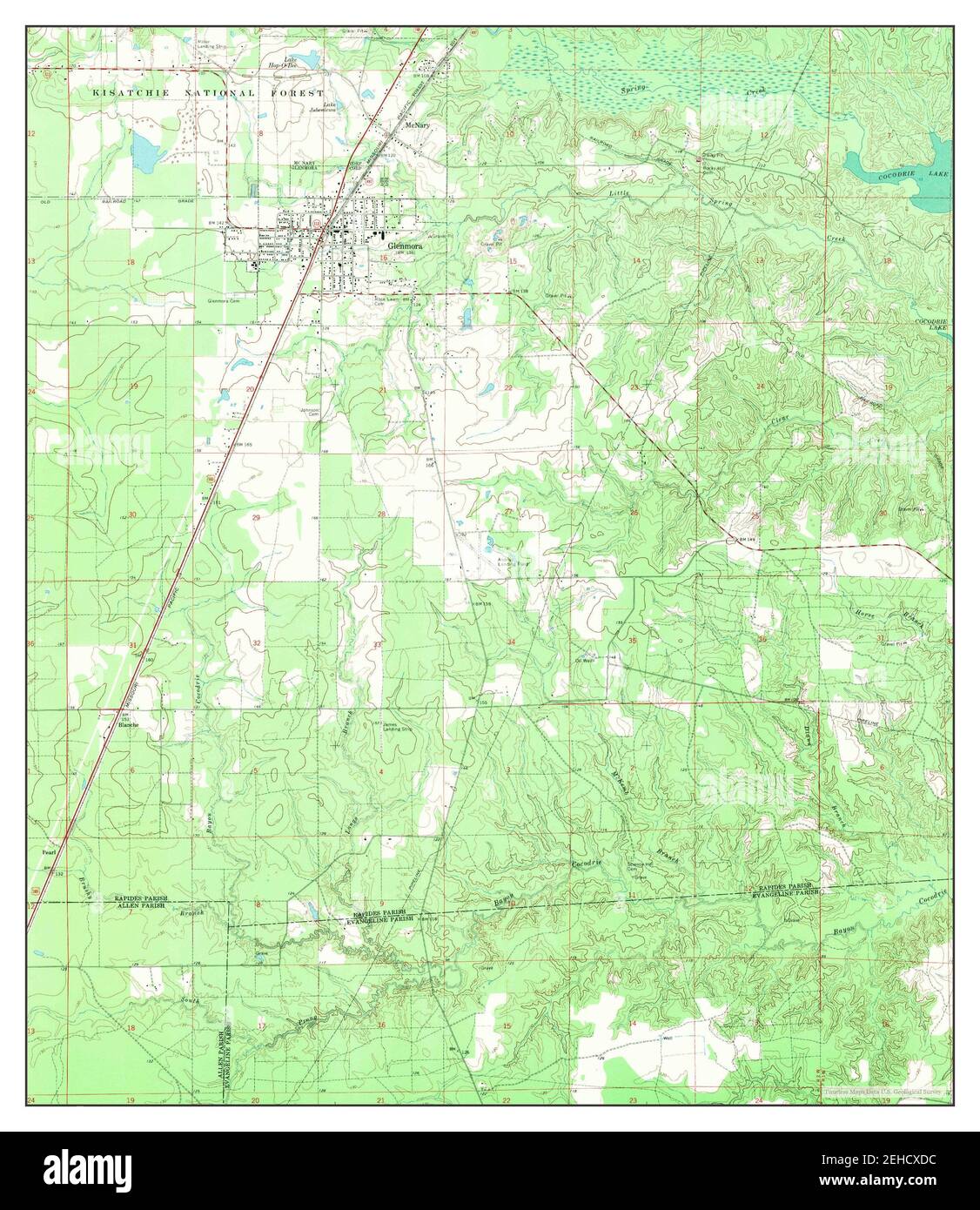 Map of glenmora hi-res stock photography and images - Alamy