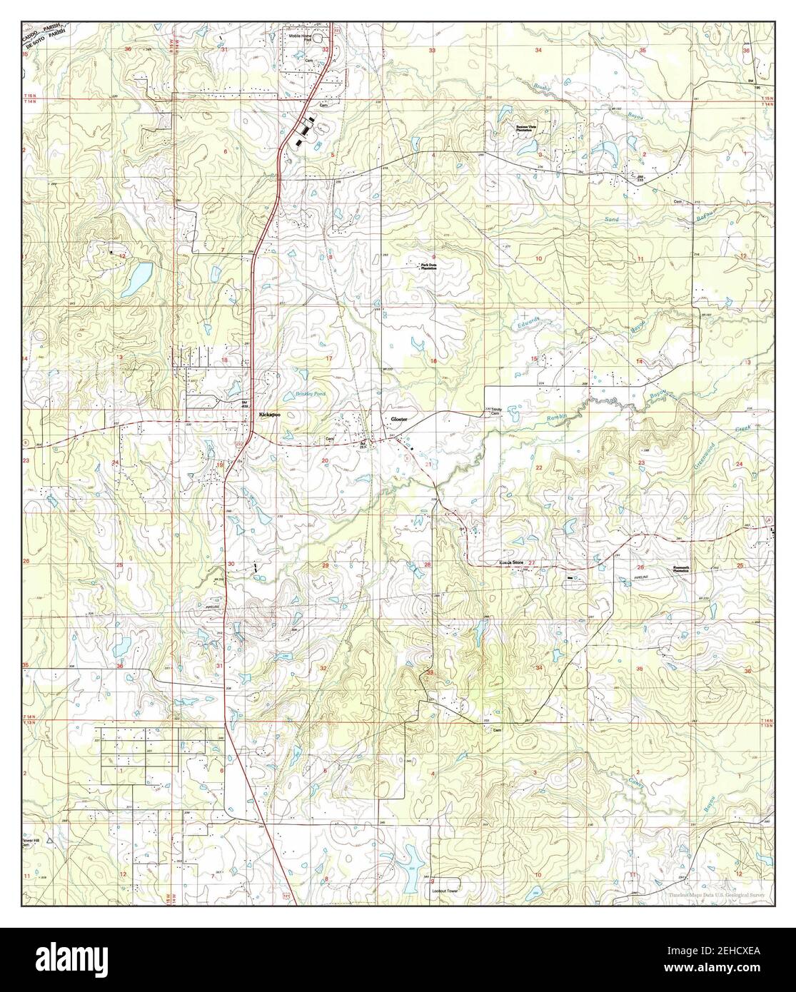 Gloster, Louisiana, map 1994, 1:24000, United States of America by ...
