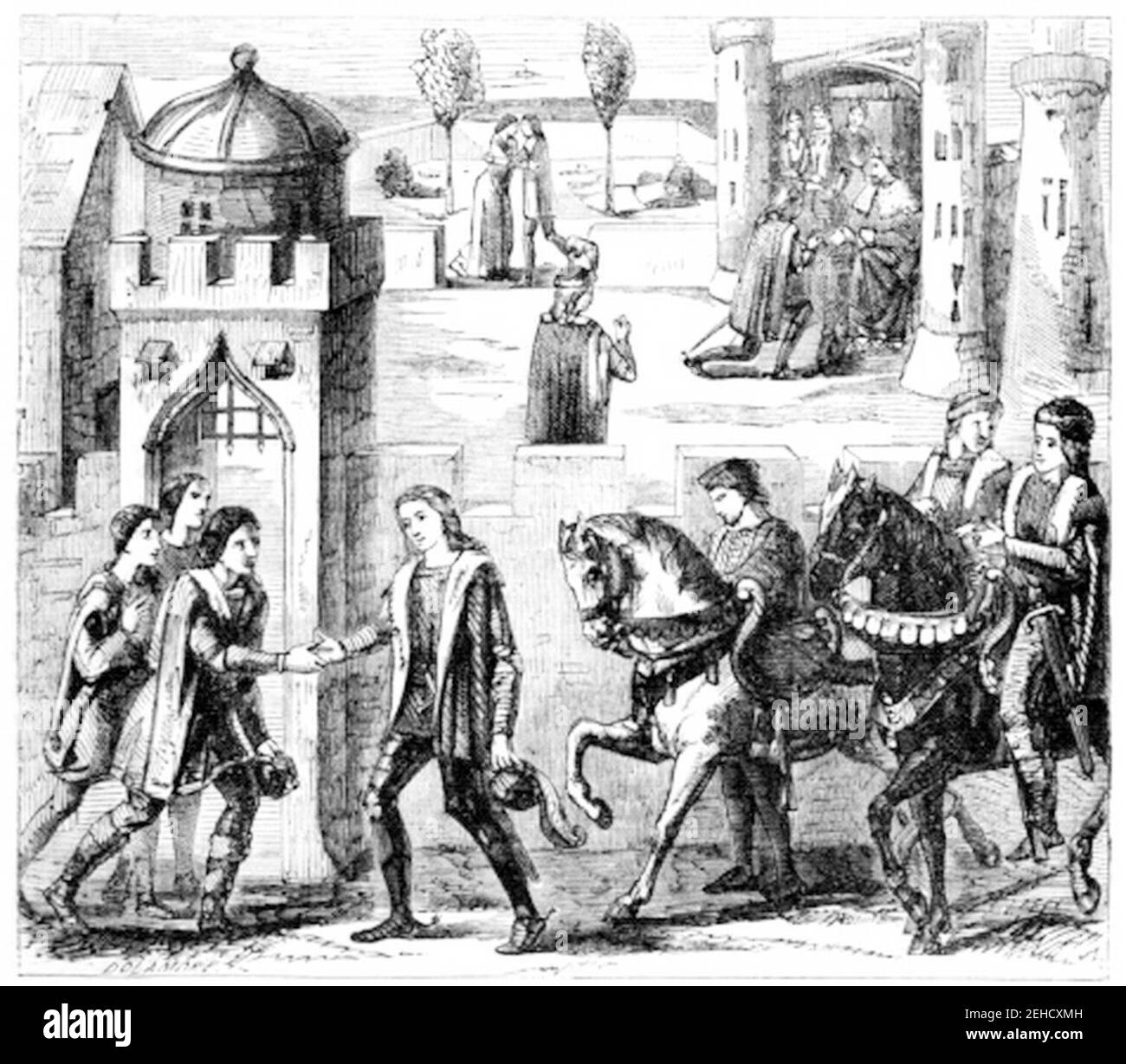 P67-The Knight's Return from the War Stock Photo - Alamy