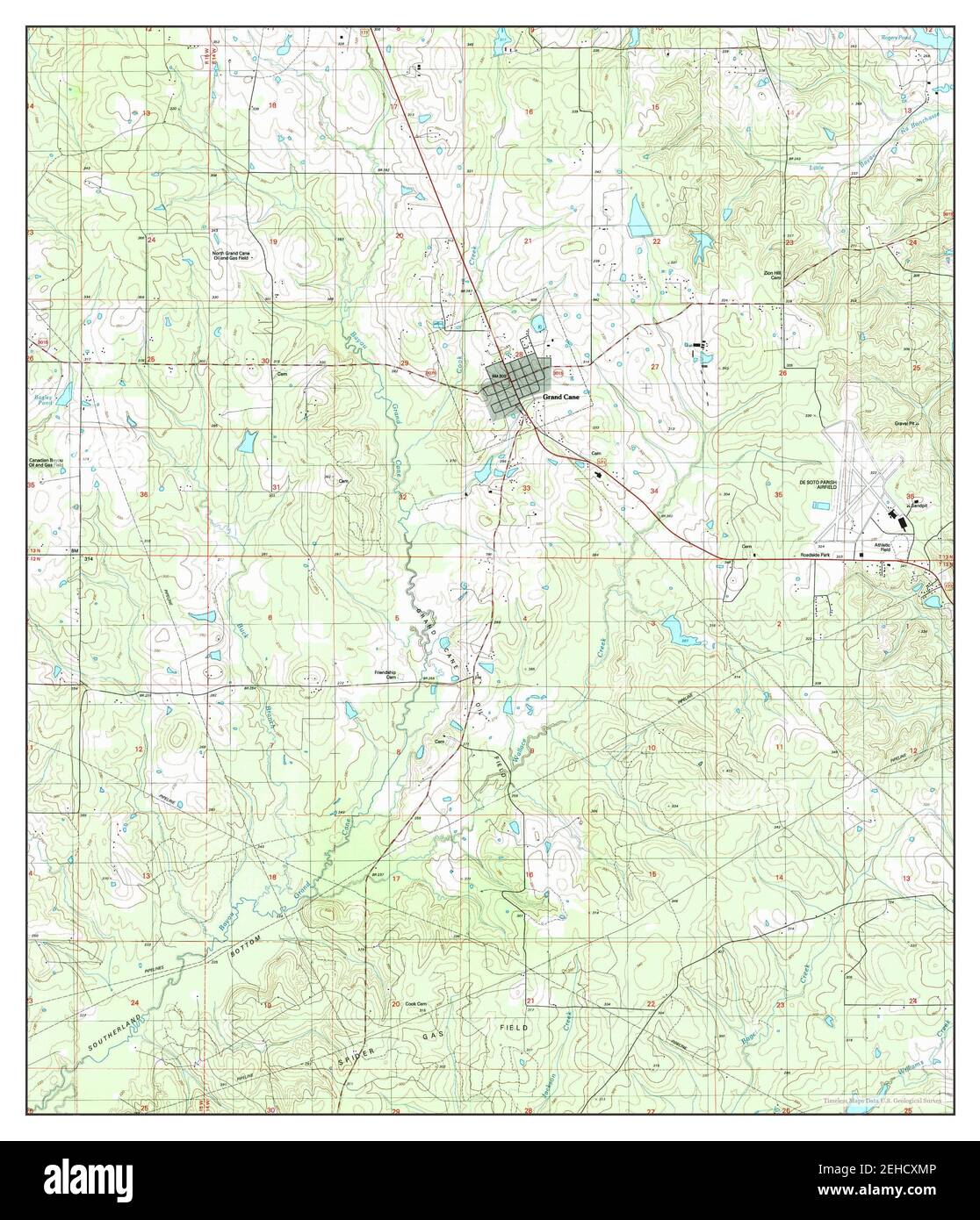 Grand Cane, Louisiana, map 1994, 1:24000, United States of America by ...