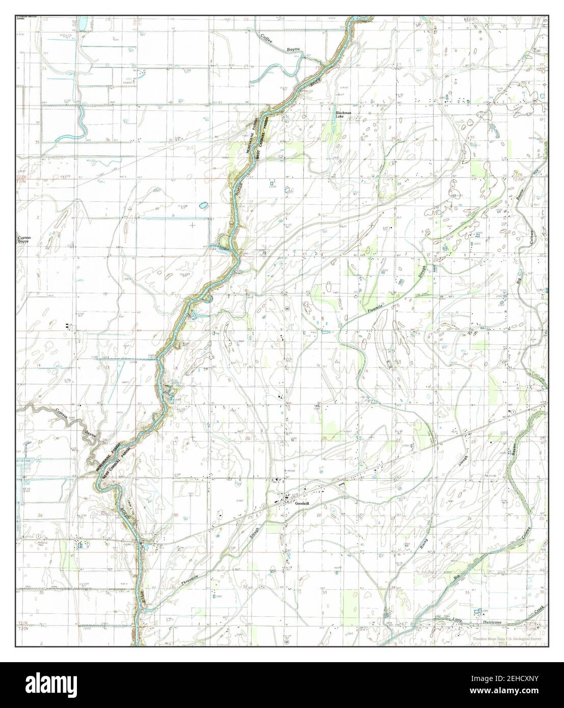 Goodwill, Louisiana, map 1988, 1:24000, United States of America by ...