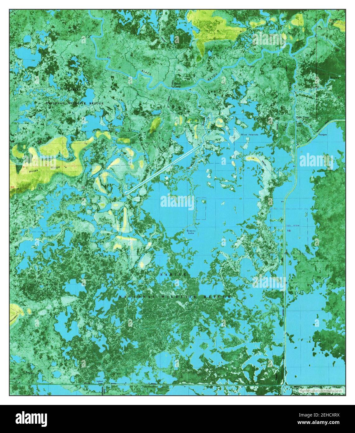 Greens Bayou, Louisiana, map 1982, 1:24000, United States of America by ...